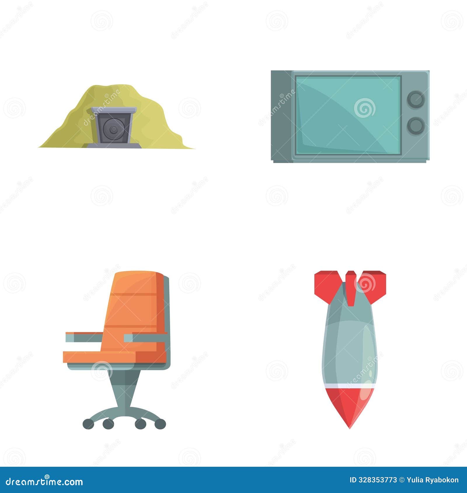 Chair And Rocket Logo, Furniture Icon, Up And Speed Logos Vector ...