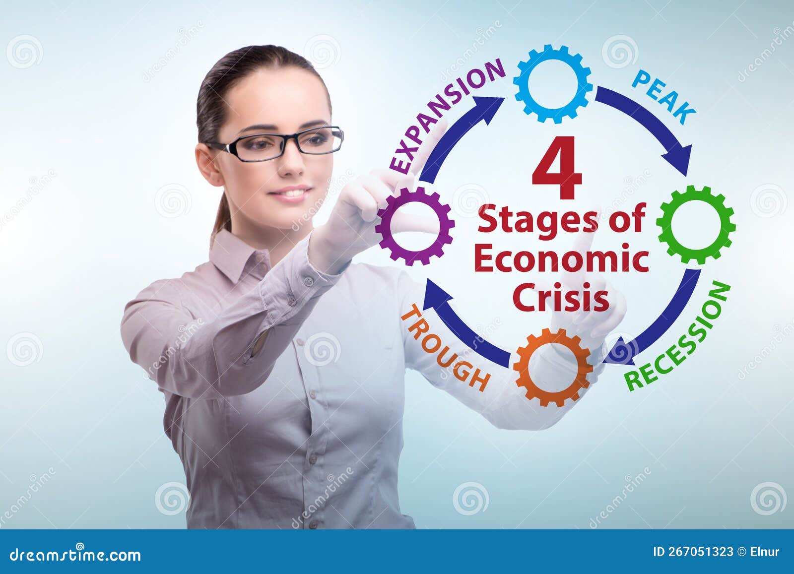 Illustration of Four Stages of Crisis Stock Image - Image of finance ... Illustration of Four Stages of Crisis Stock Image - Image of finance ...