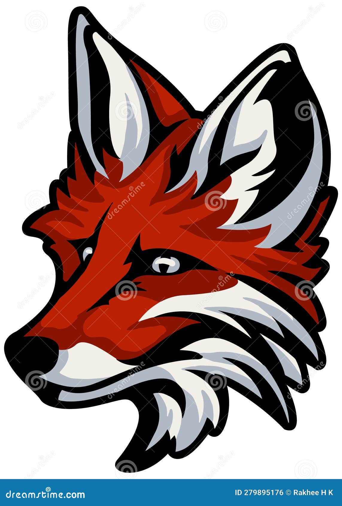 Fox Face Illustration. Wild. Forest. Vector Stock Vector - Illustration ...