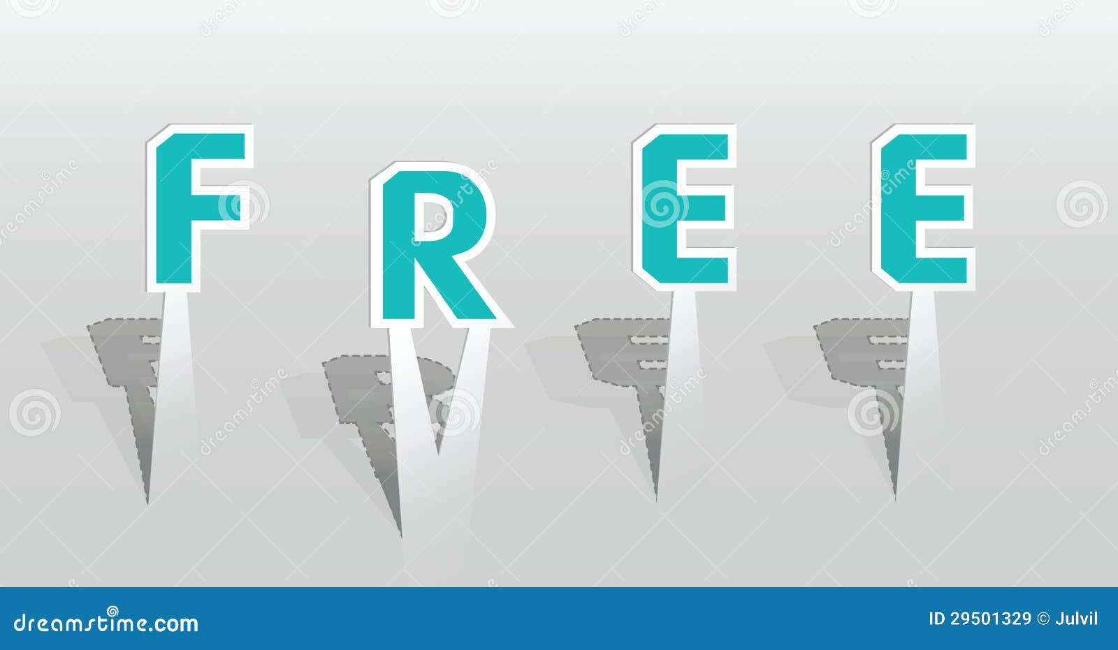 Illustration of free word stock vector. Illustration of shadow - 29501329