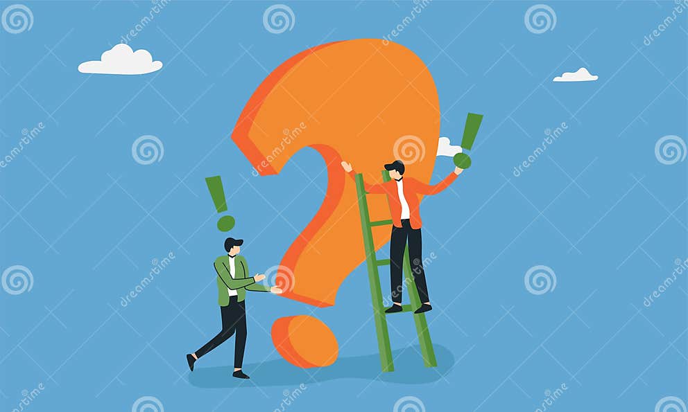 Illustration of Frequently Asked Questions of Exclamation Marks and ...