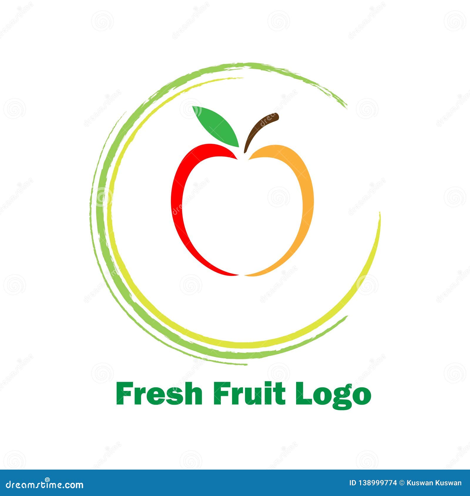 Illustration Fresh Fruit Logo in Eps.10 Stock Vector - Illustration of ...