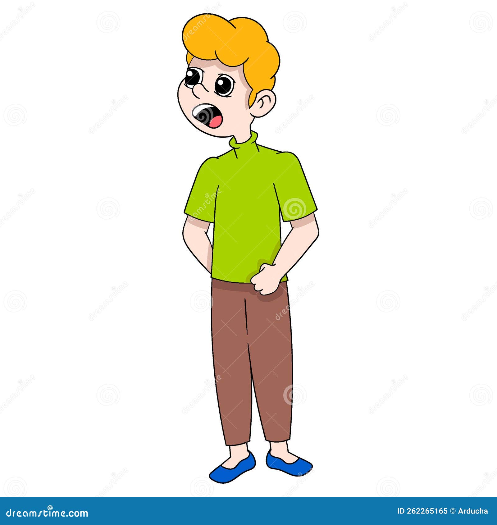 Illustration of Friendly People Explaining Product Knowledge Stock ...