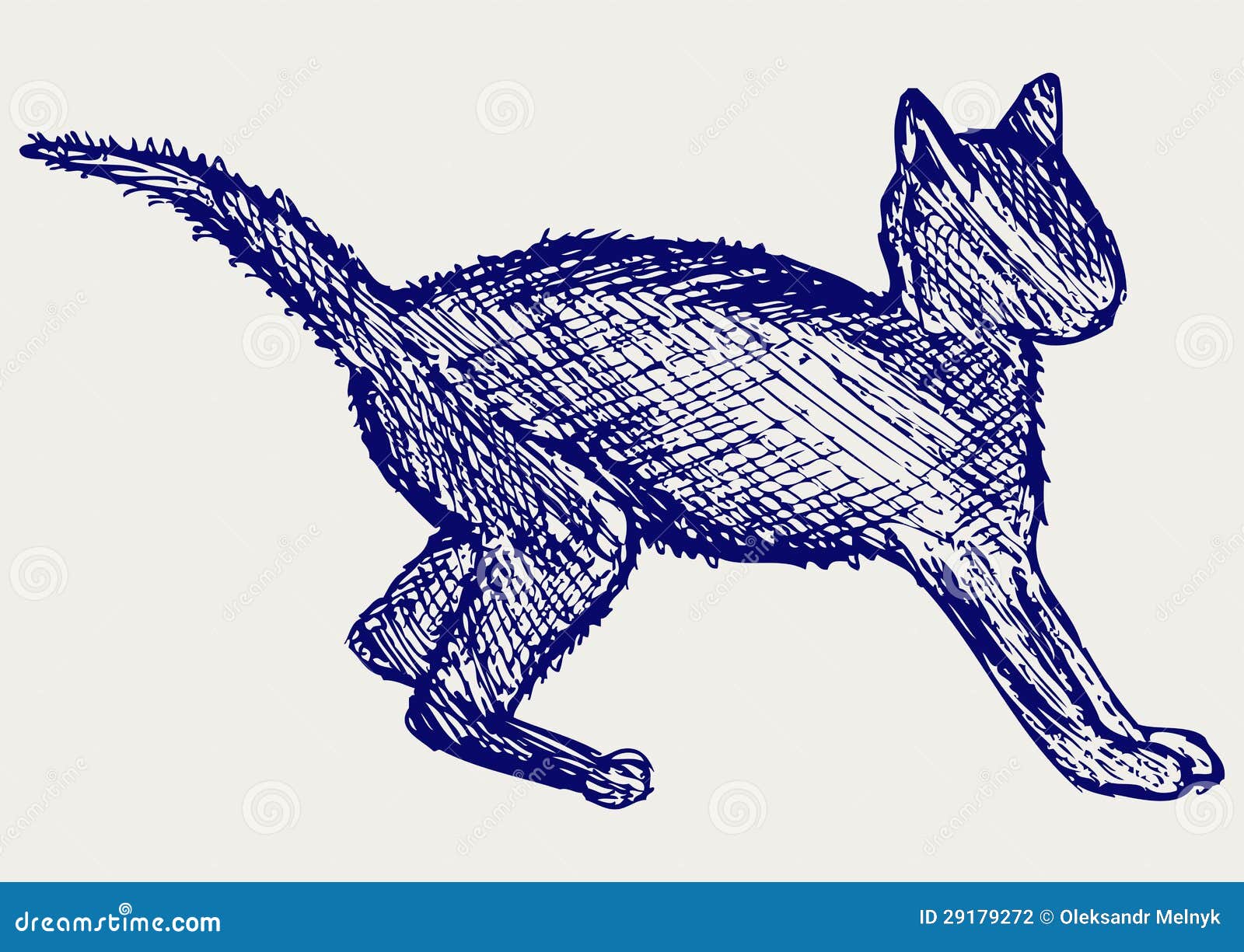 Illustration Frightened Kitten Stock Vector - Illustration of furry ...