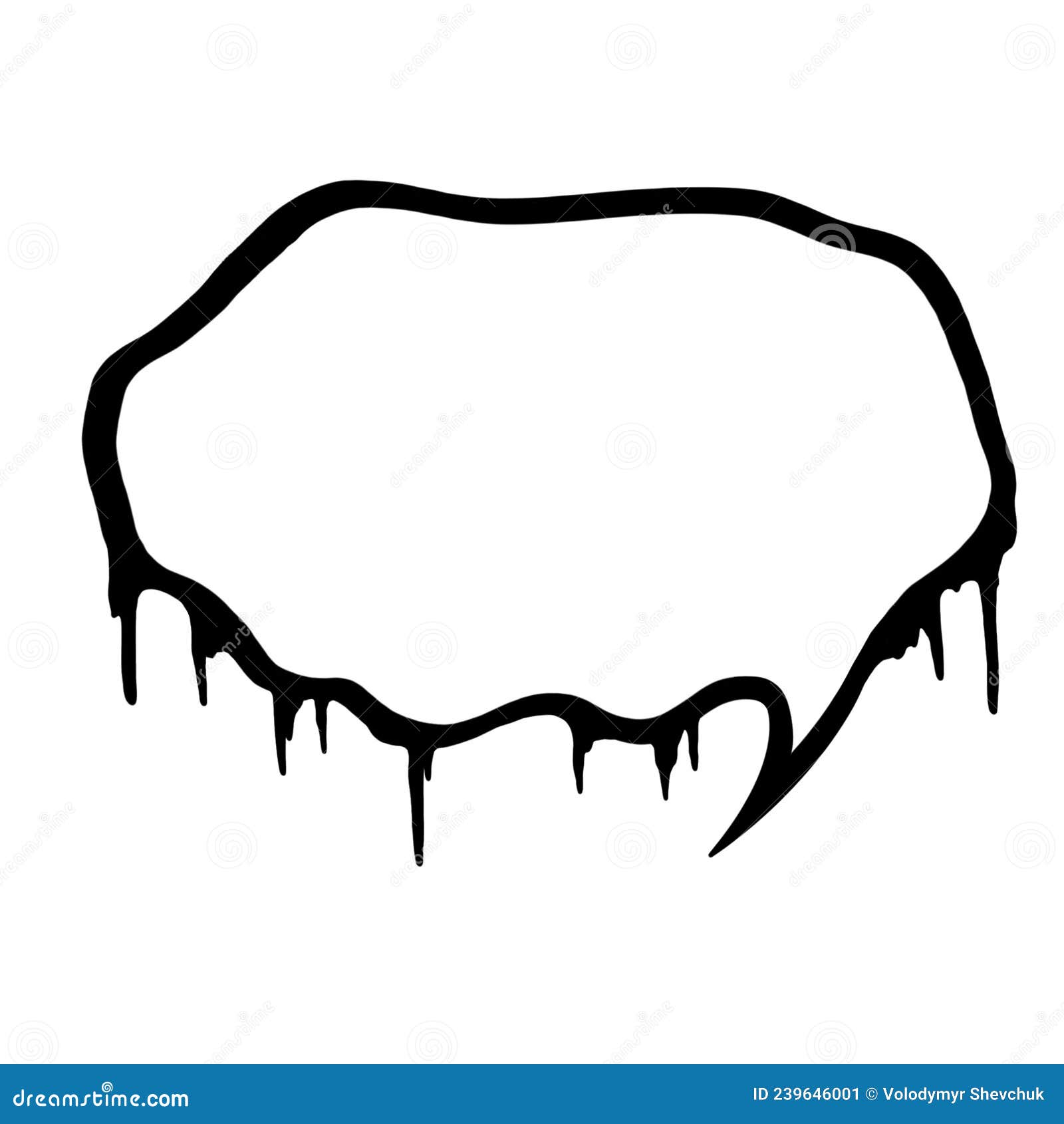 Frozen Dialogue Cloud stock vector. Illustration of line - 239646001