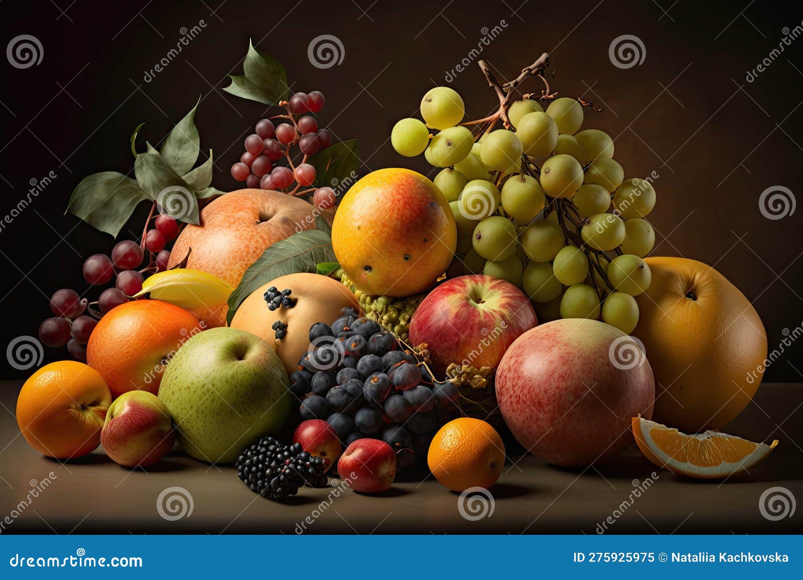 Illustration of Fruit Still Life Stock Illustration - Illustration of ...