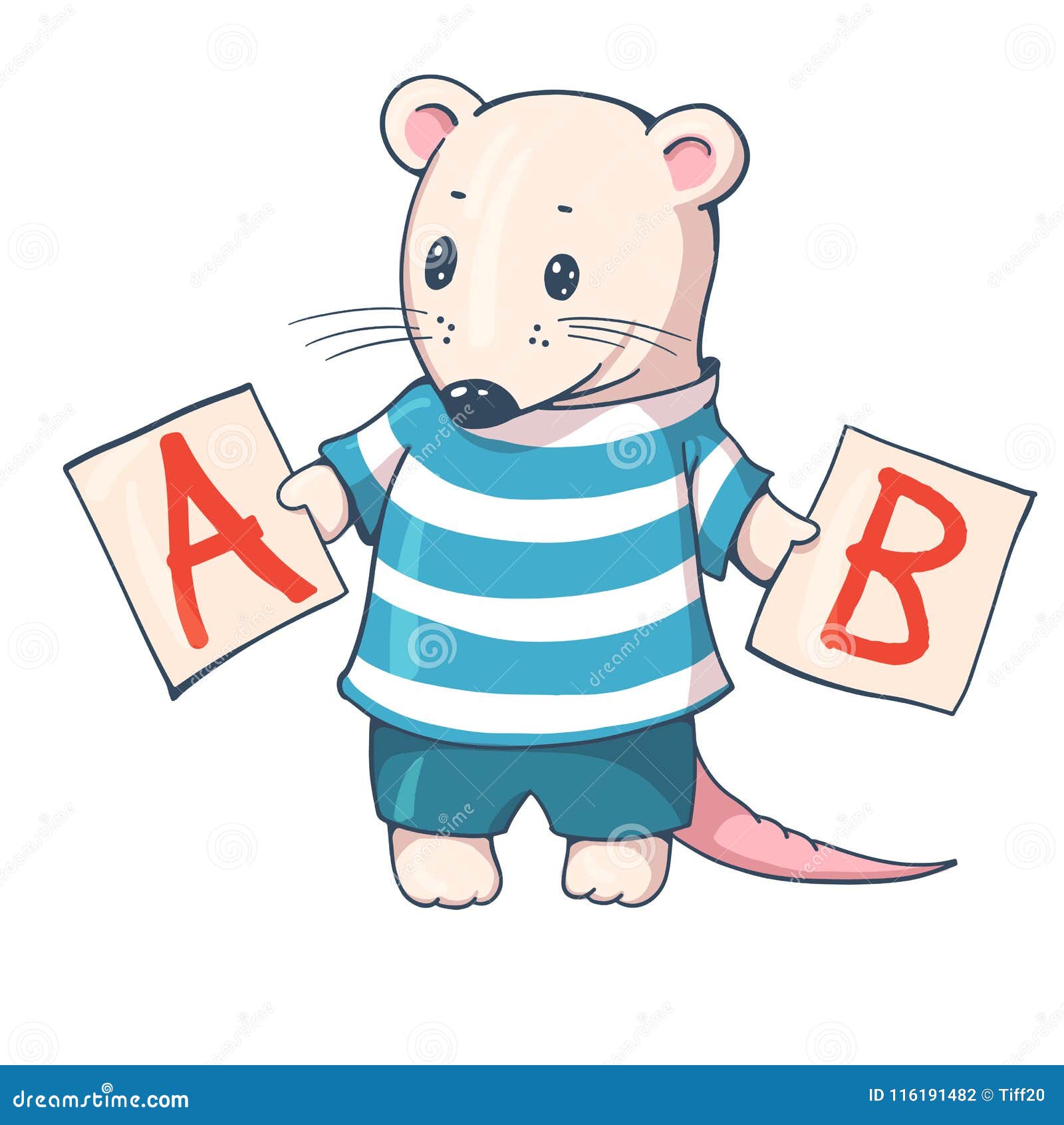 Illustration of Funny Cartoon Mousy Stock Vector - Illustration of ...
