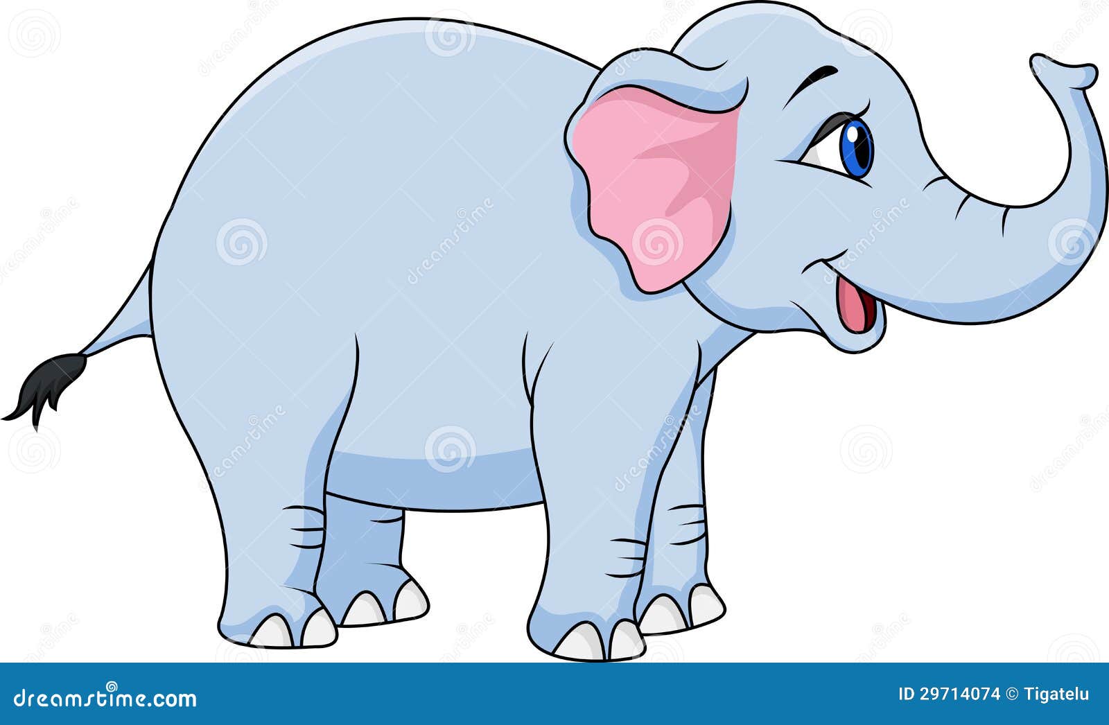Funny elephant stock vector. Illustration of happy, elephant - 29714074