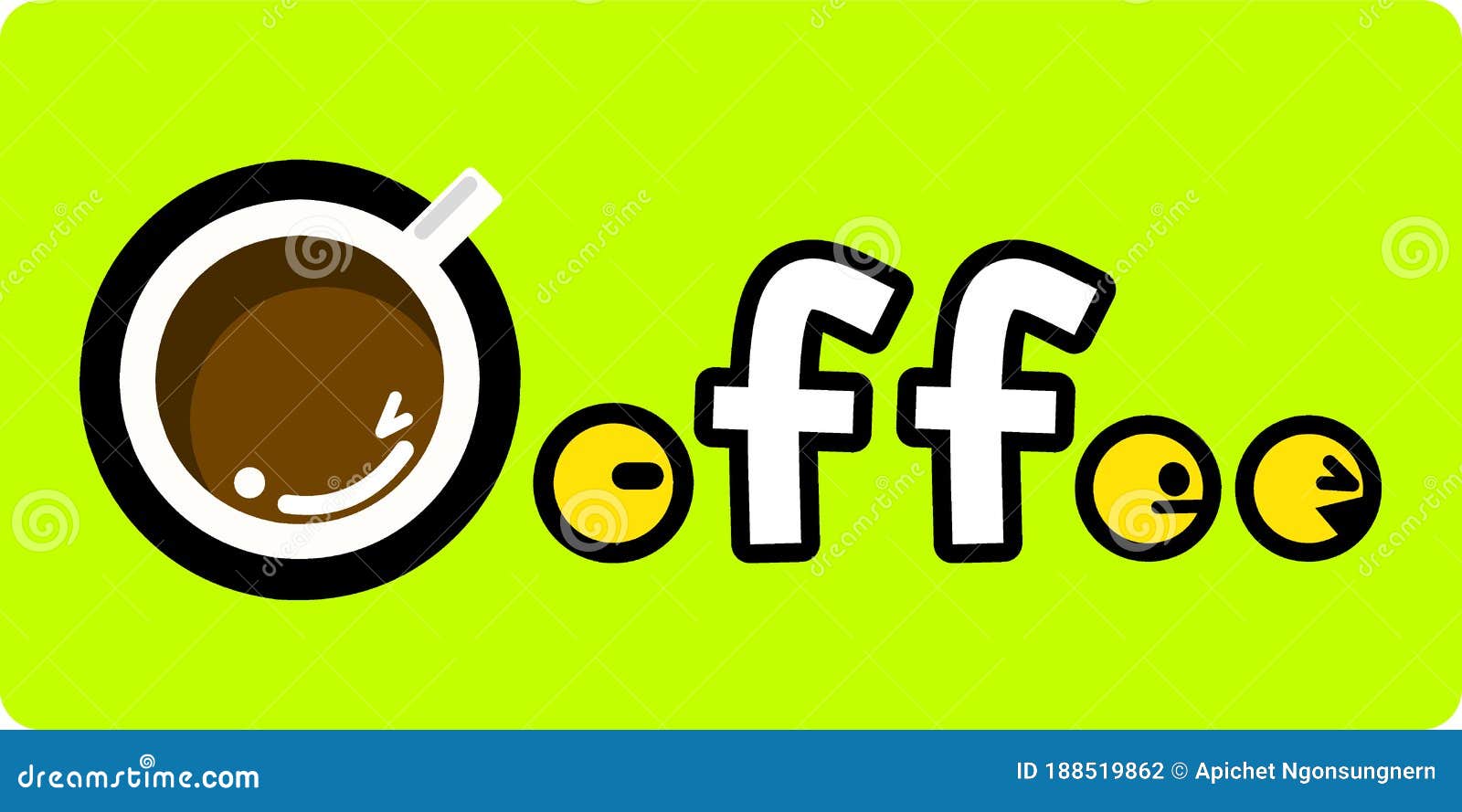Illustration Of A Funny Face.coffee Logo Vector.emotions Icon Faces ...