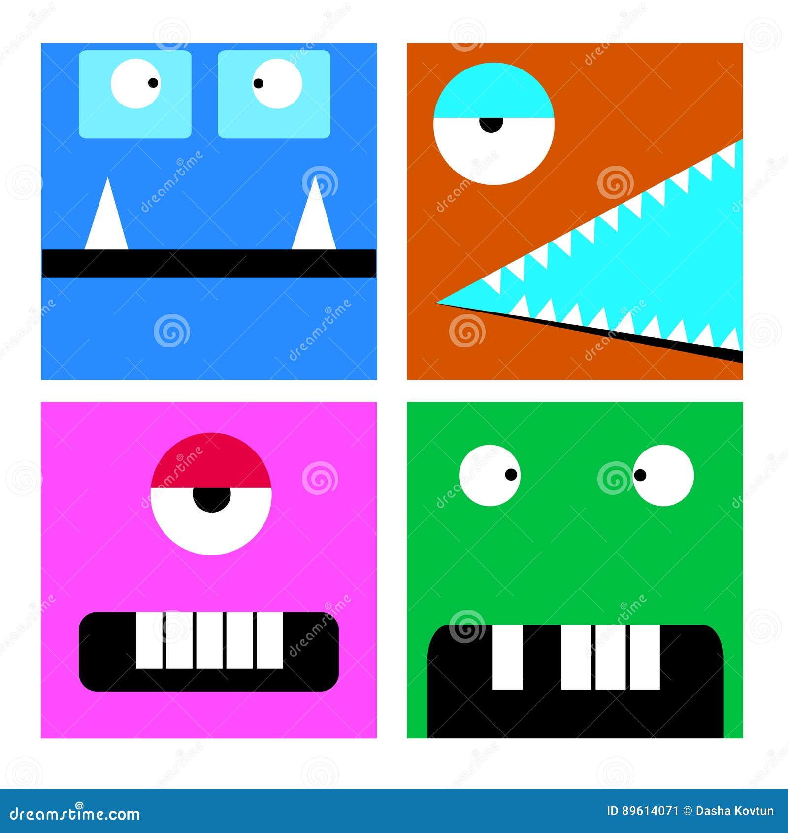 Oval Monsters Stock Illustrations – 29 Oval Monsters Stock ...
