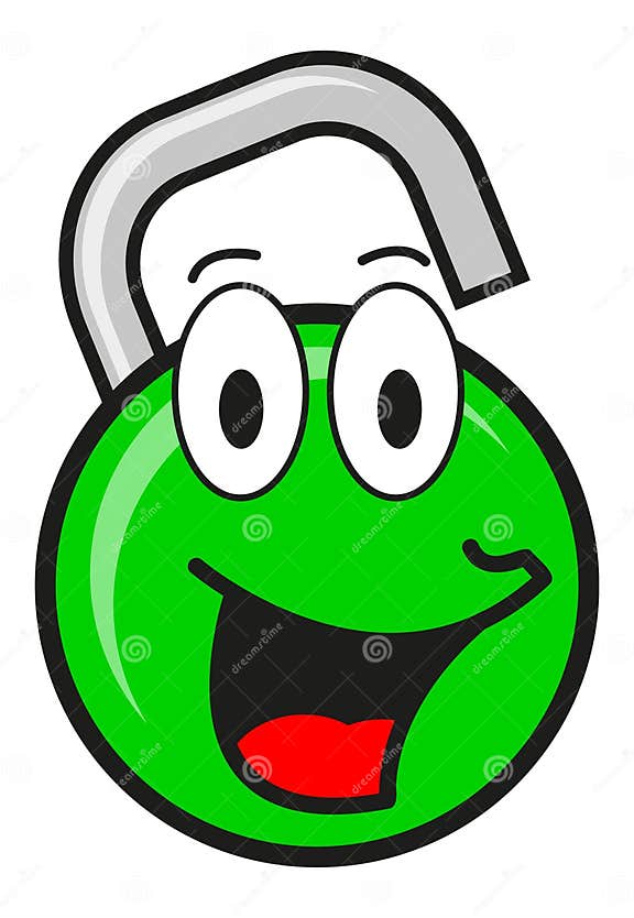 Illustration of funny lock stock illustration. Illustration of face ...