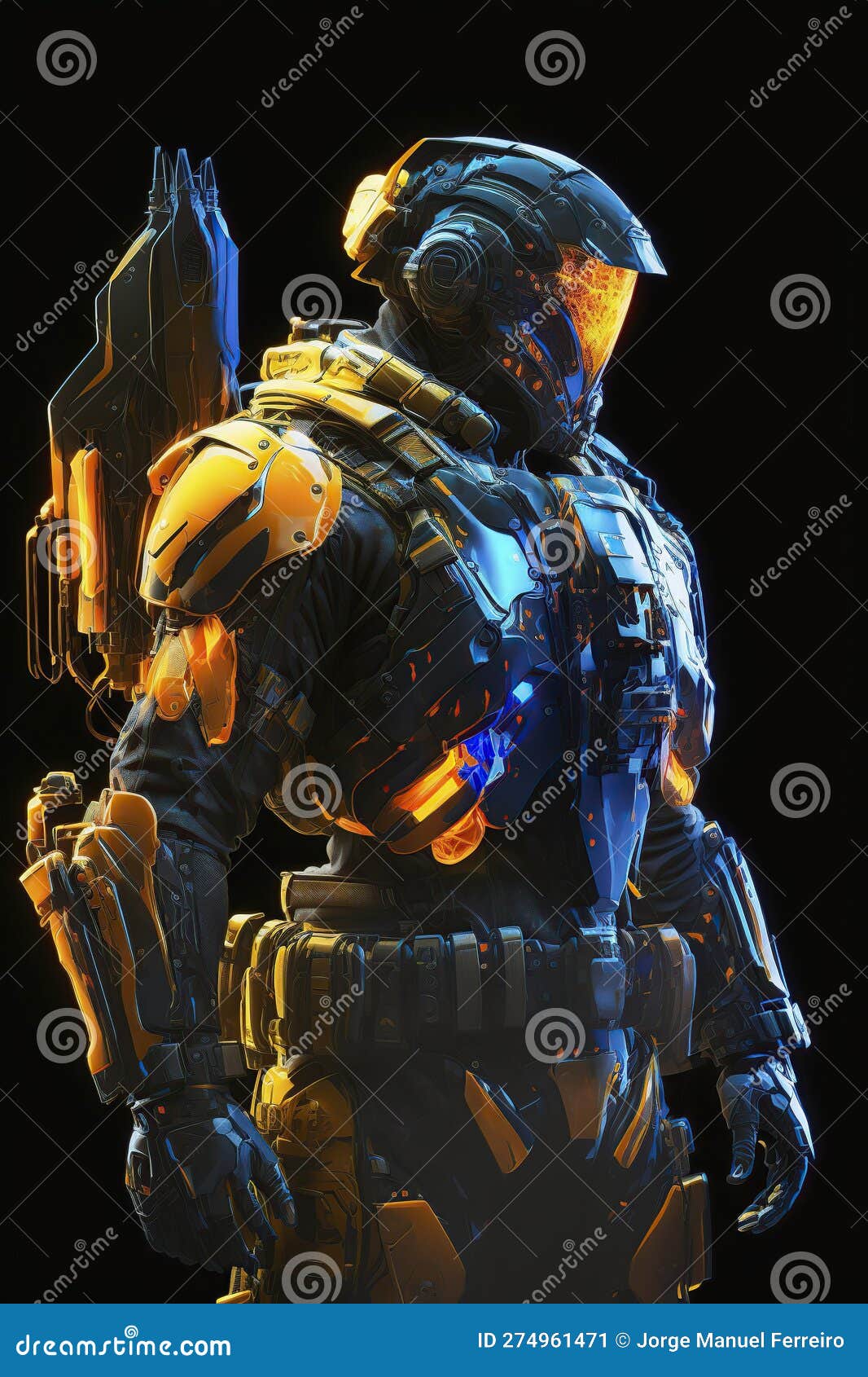 Illustration, Futuristic Special Force Soldier , Ai Generative Stock ...