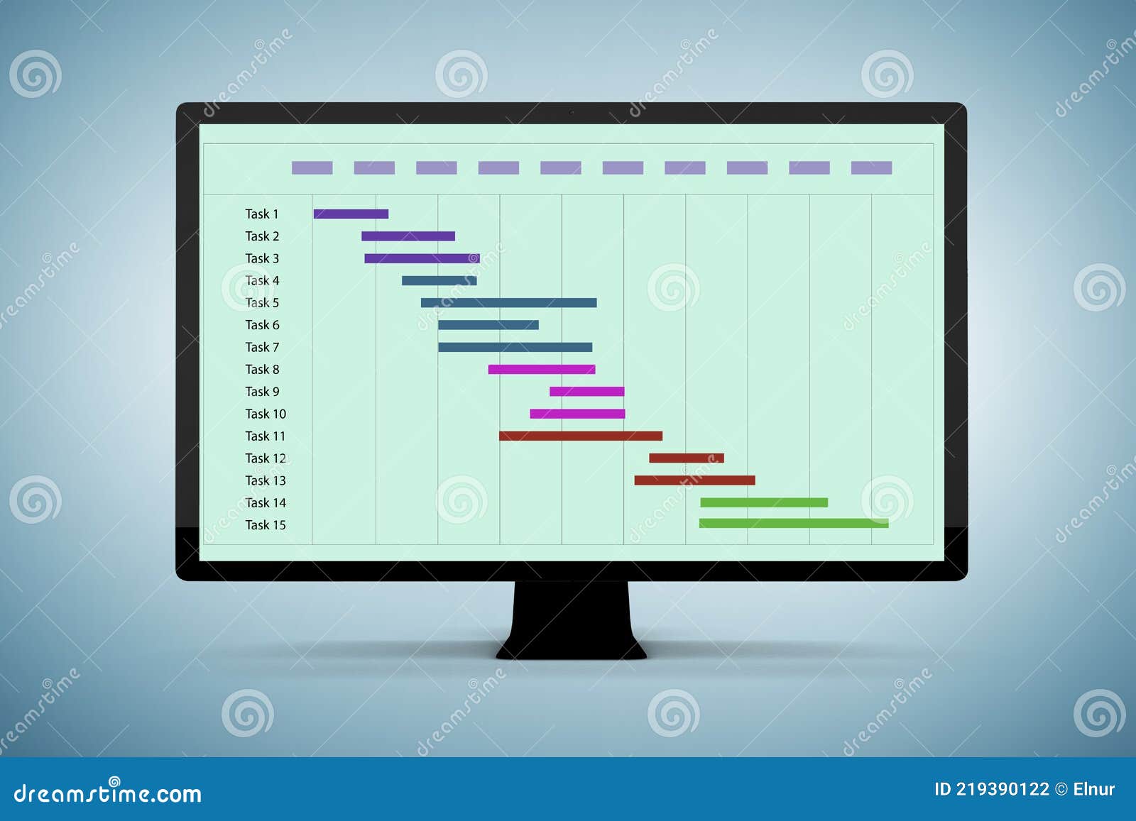 Gantt Concept Vector Linear Icon Isolated On Transparent Background ...