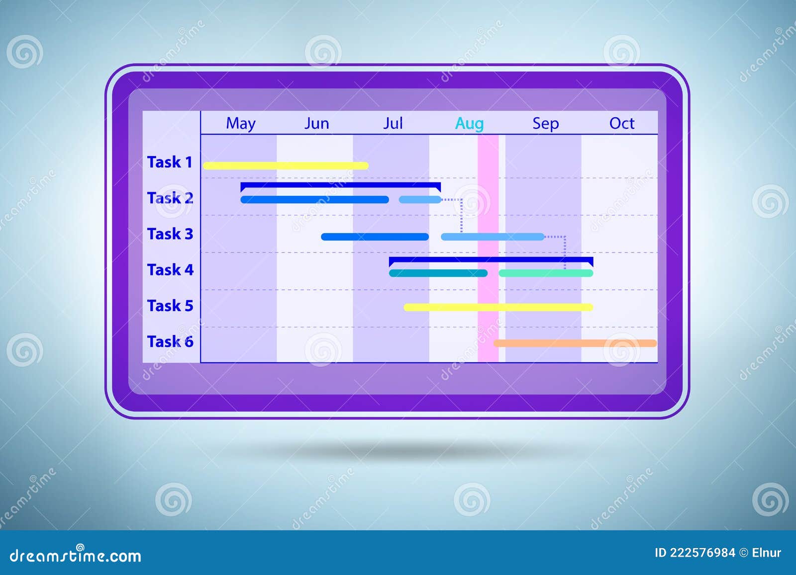 Gantt Concept Vector Linear Icon Isolated On Transparent Background ...