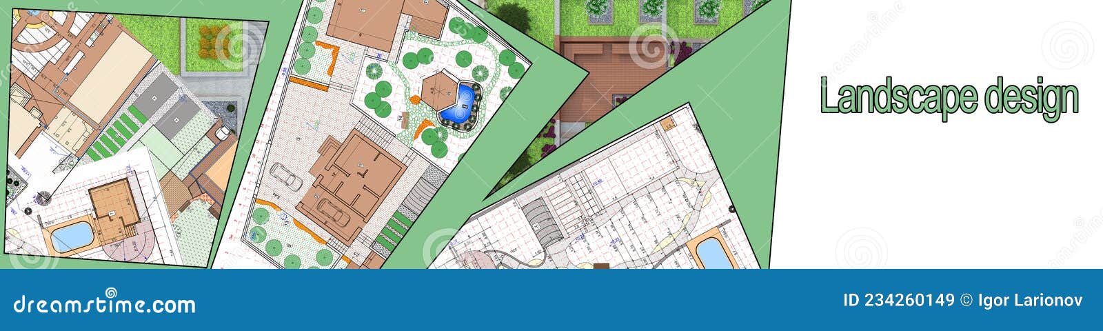 Illustration of Garden Plots Plans Stock Illustration - Illustration of ...