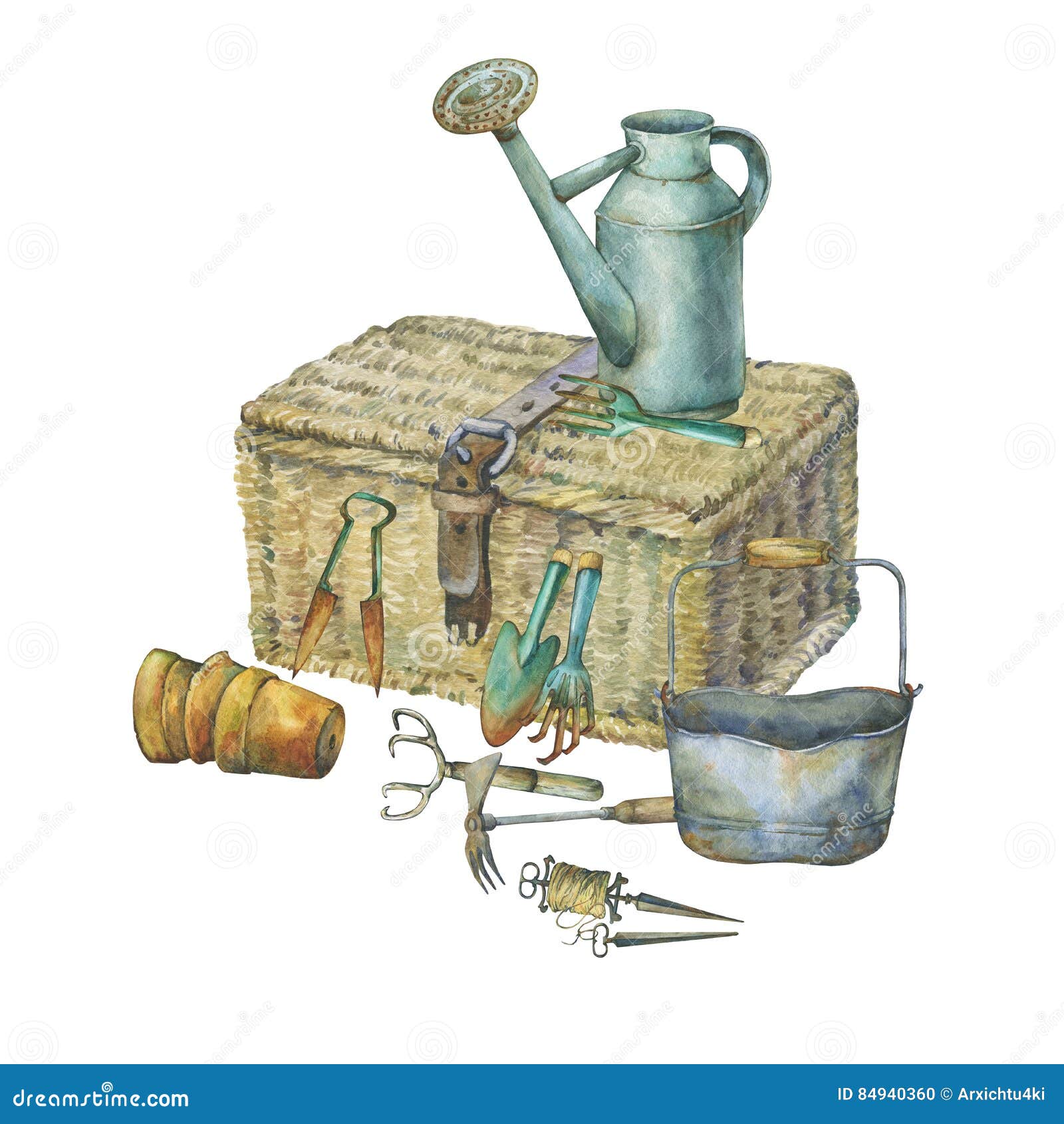 Illustration of Gardening Tools. Stock Illustration - Illustration of ... Illustration of Gardening Tools. Stock Illustration - Illustration of ...