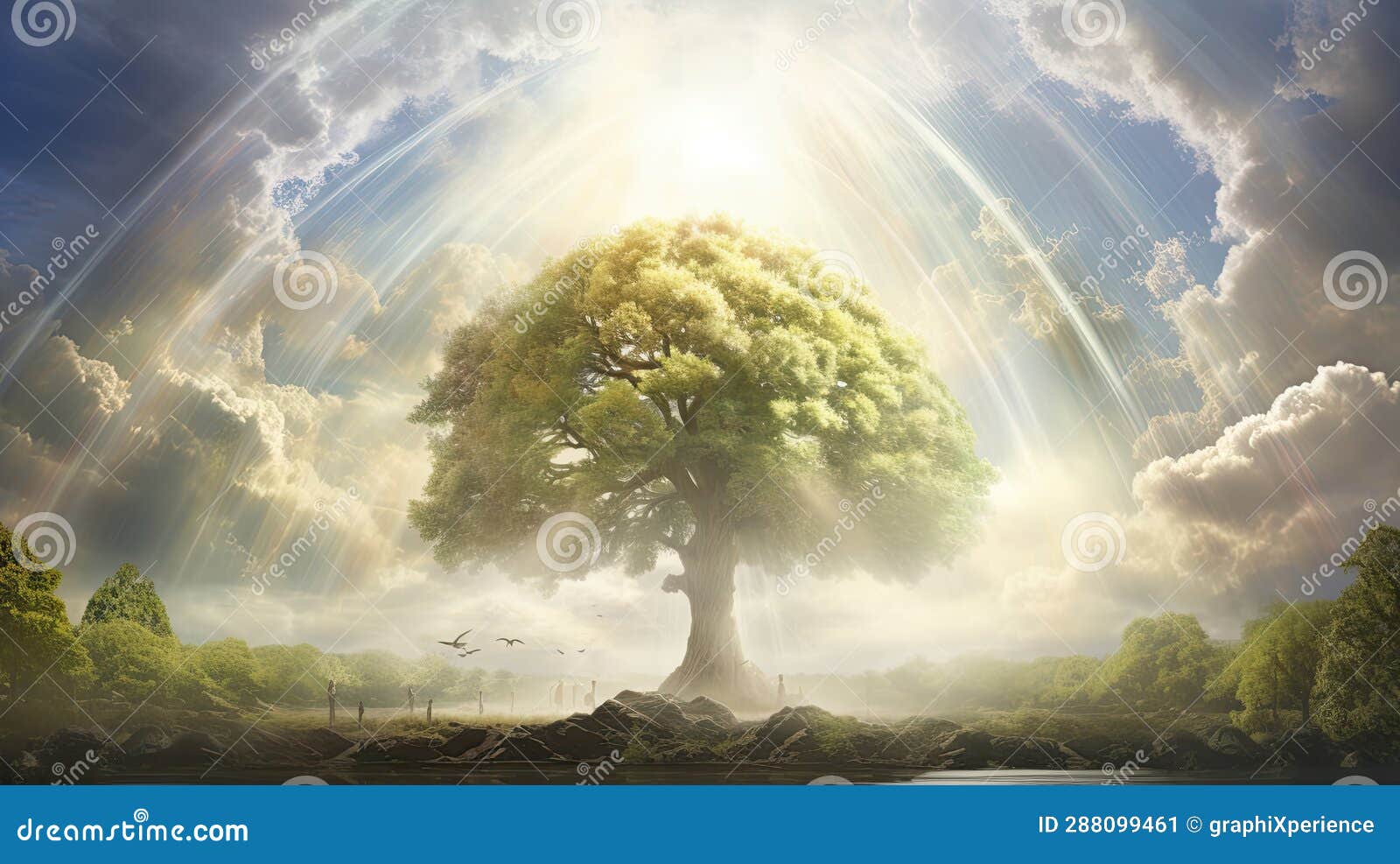 Radiating Reign of Peace stock illustration. Illustration of light ...