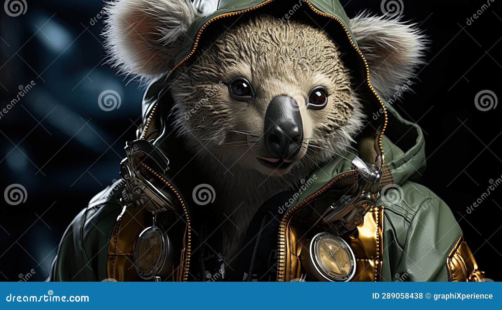 Koala Flow in Hip Hop stock illustration. Illustration of koala - 289058438