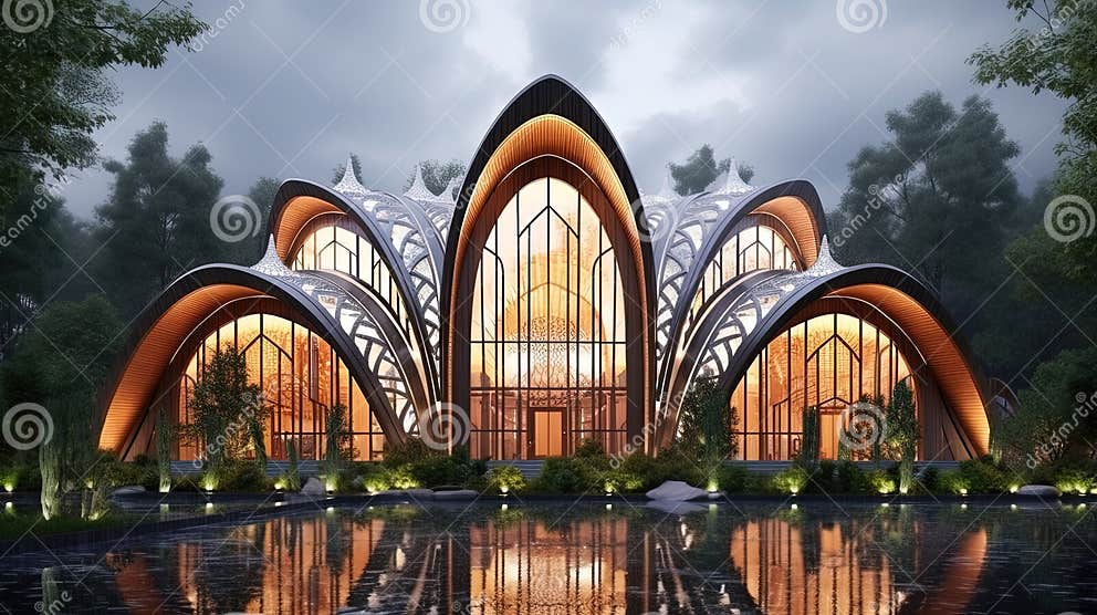 Ethereal Raindrop Haven stock illustration. Illustration of masterpiece ...