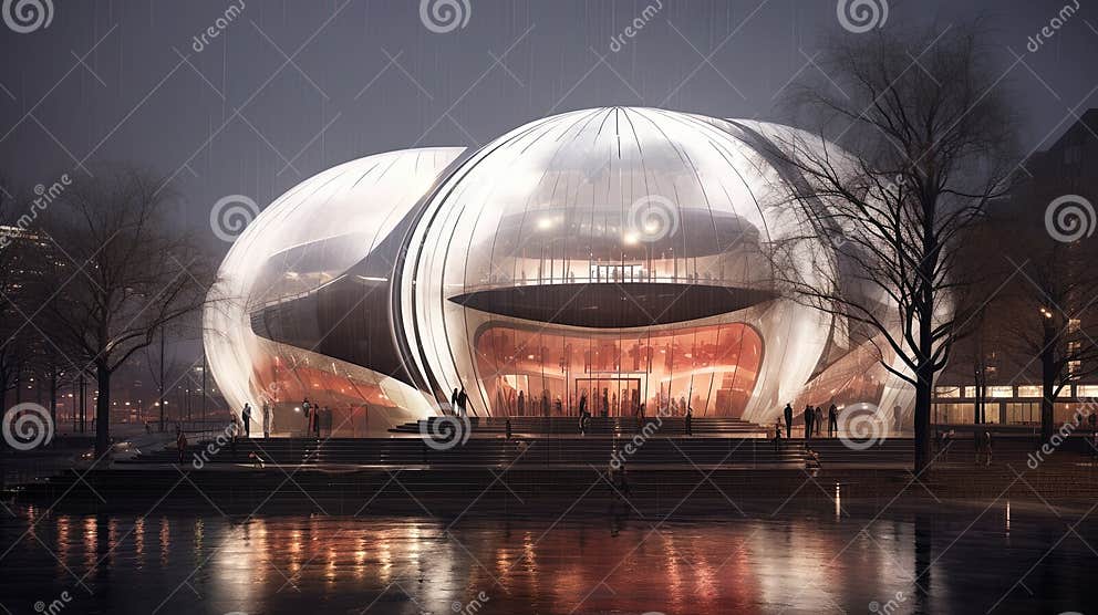 Ethereal Raindrop Haven stock illustration. Illustration of ...