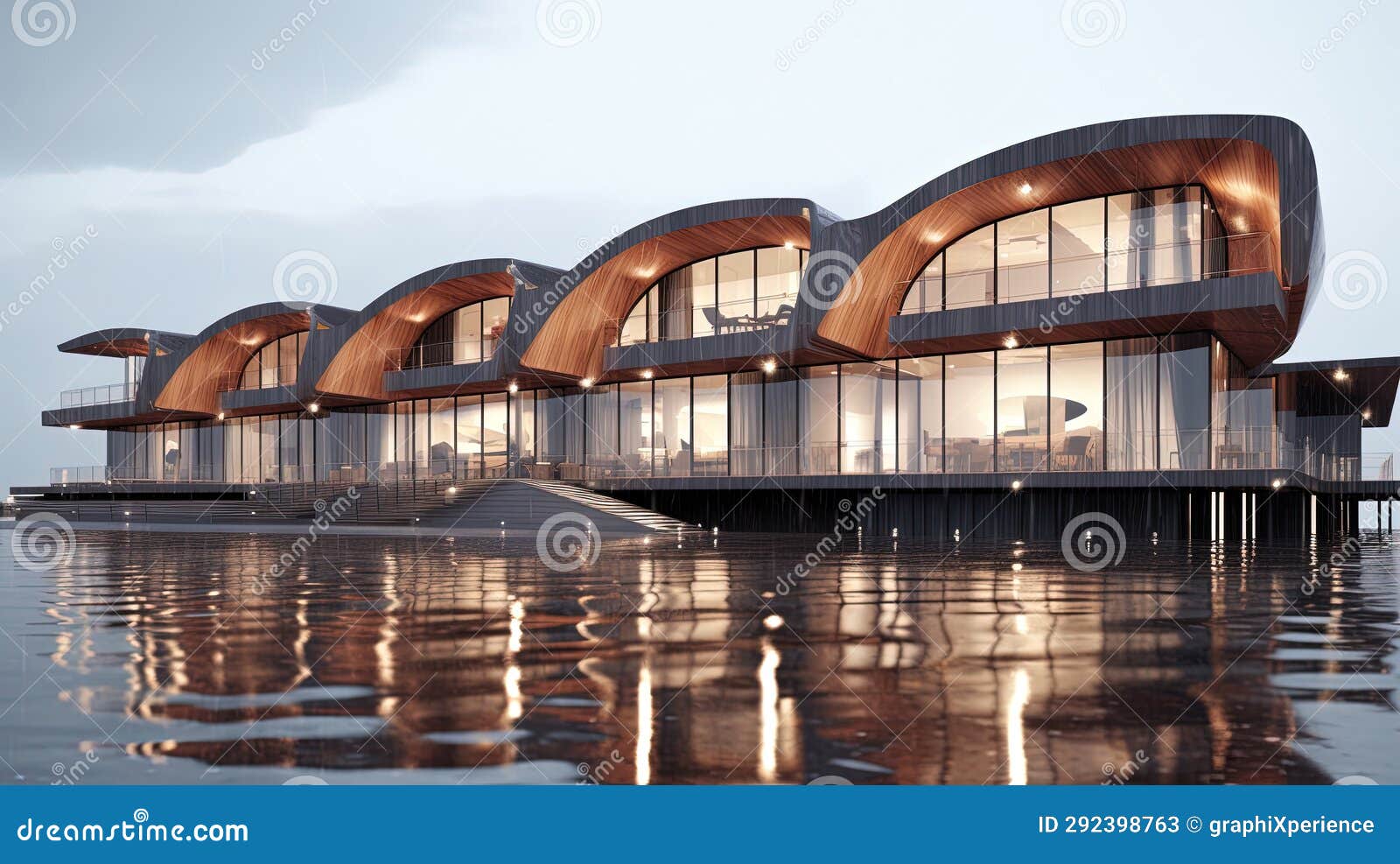 Ethereal Raindrop Haven stock illustration. Illustration of masterpiece ...