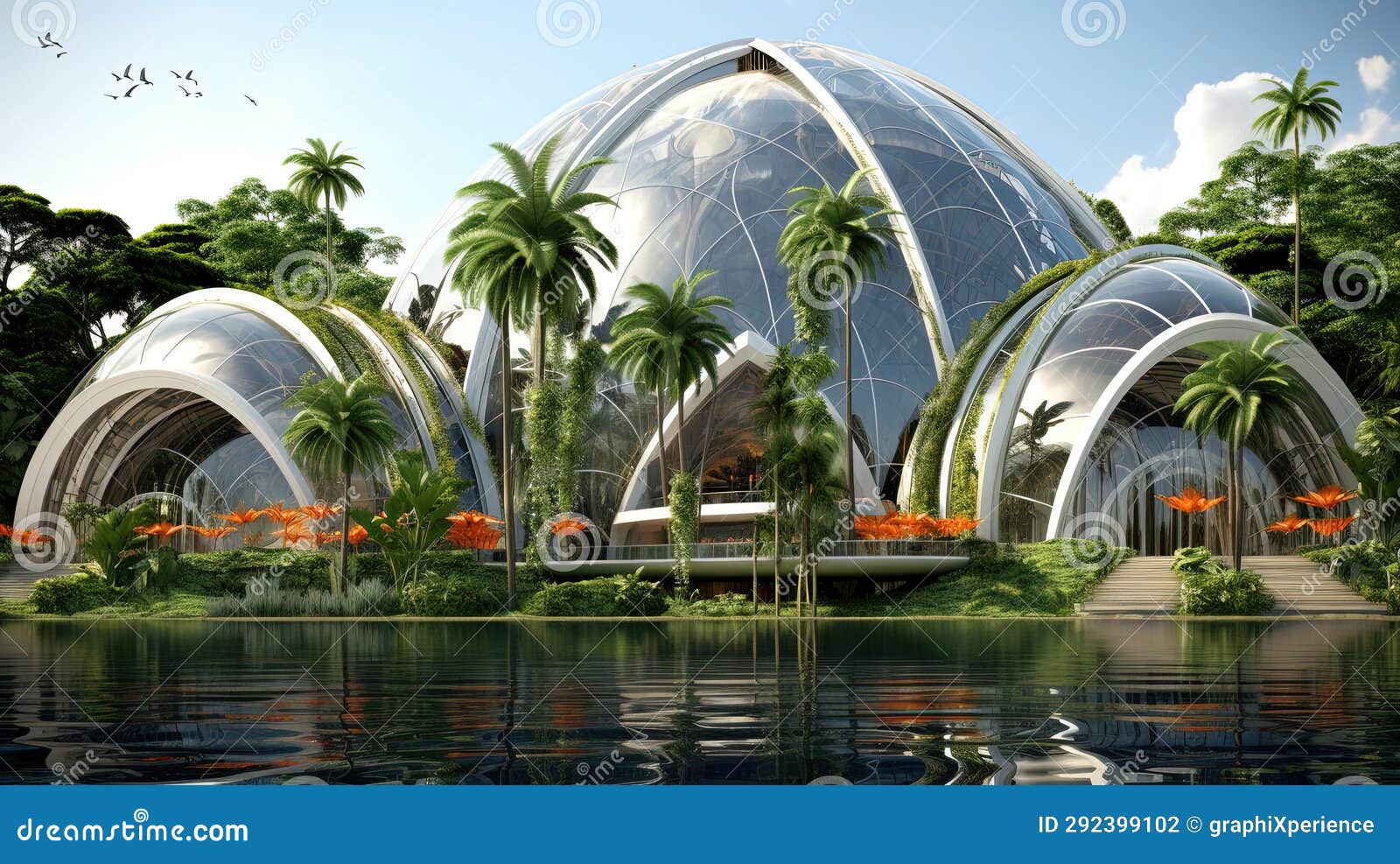 Ethereal Raindrop Haven stock illustration. Illustration of reflections ...