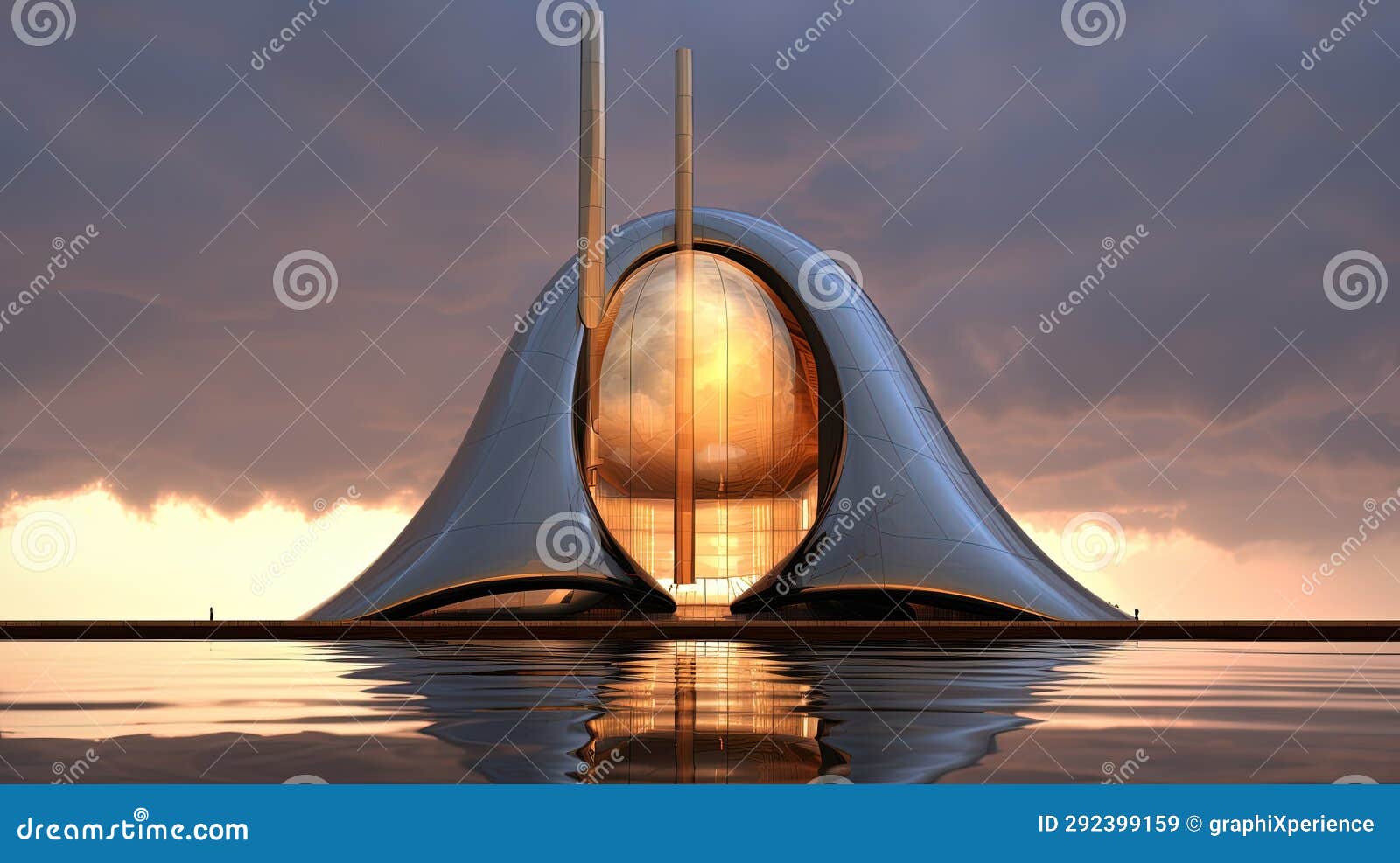 Ethereal Raindrop Haven stock illustration. Illustration of perfect ...