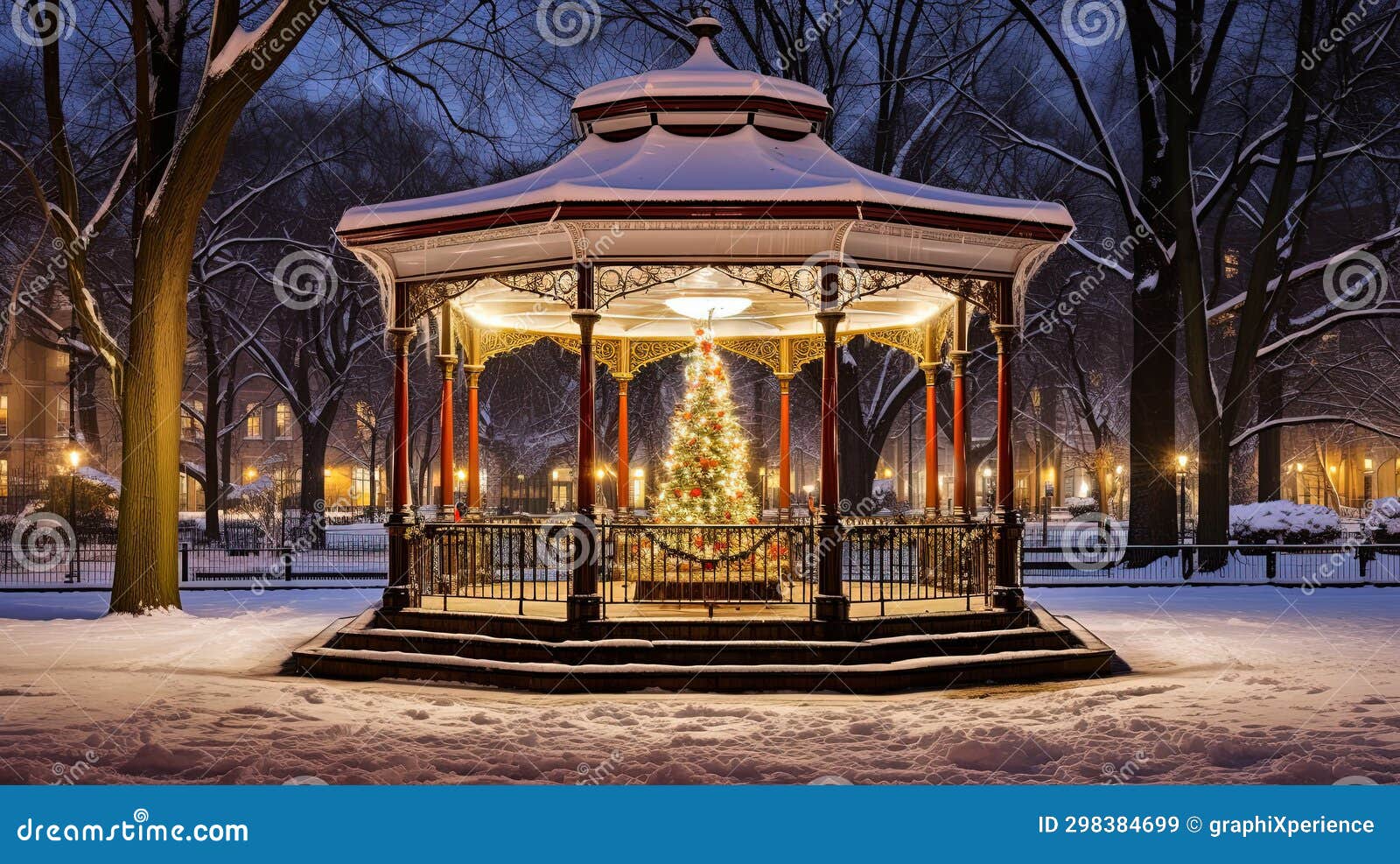 Enchanting London Christmas at 1850 Stock Illustration - Illustration ...