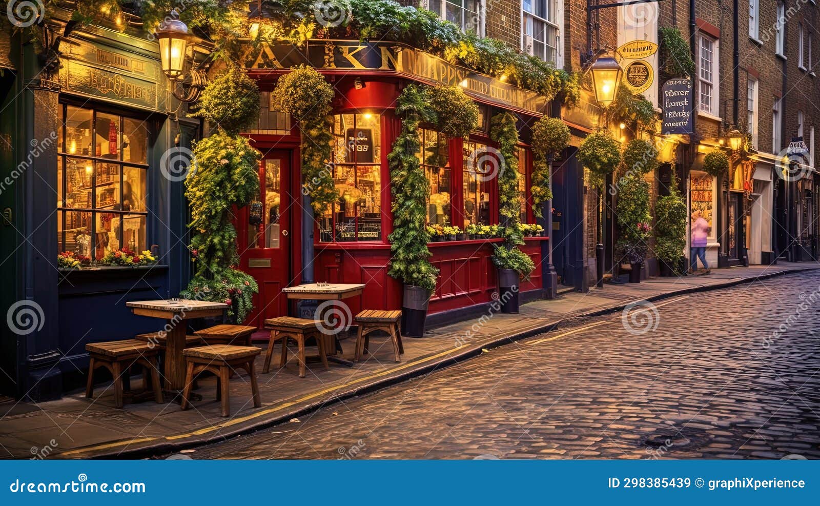 Enchanting London Christmas at 1850 Stock Illustration - Illustration ...