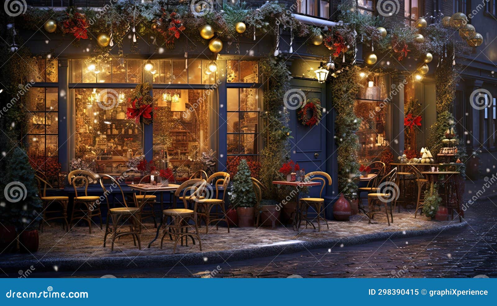 Enchanting London Christmas at 1850 Stock Illustration - Illustration ...