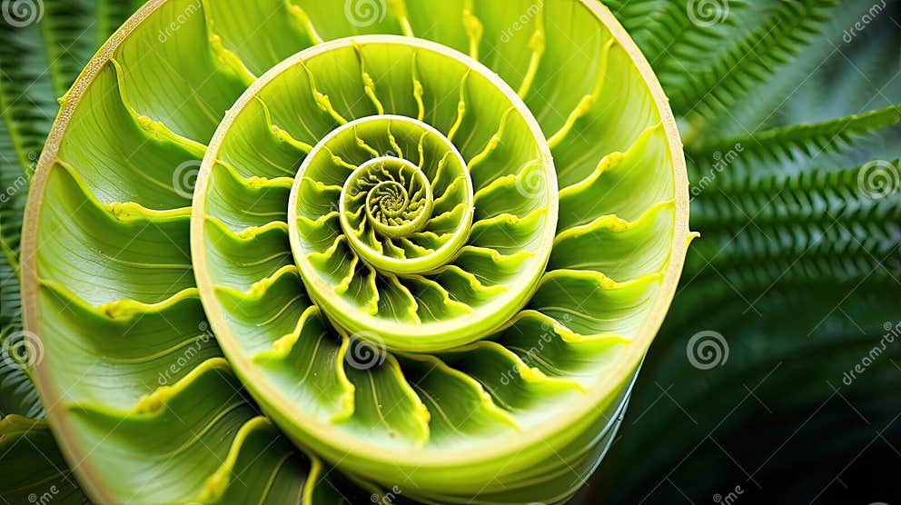 Spiraling Natures Pattern stock illustration. Illustration of nature ...