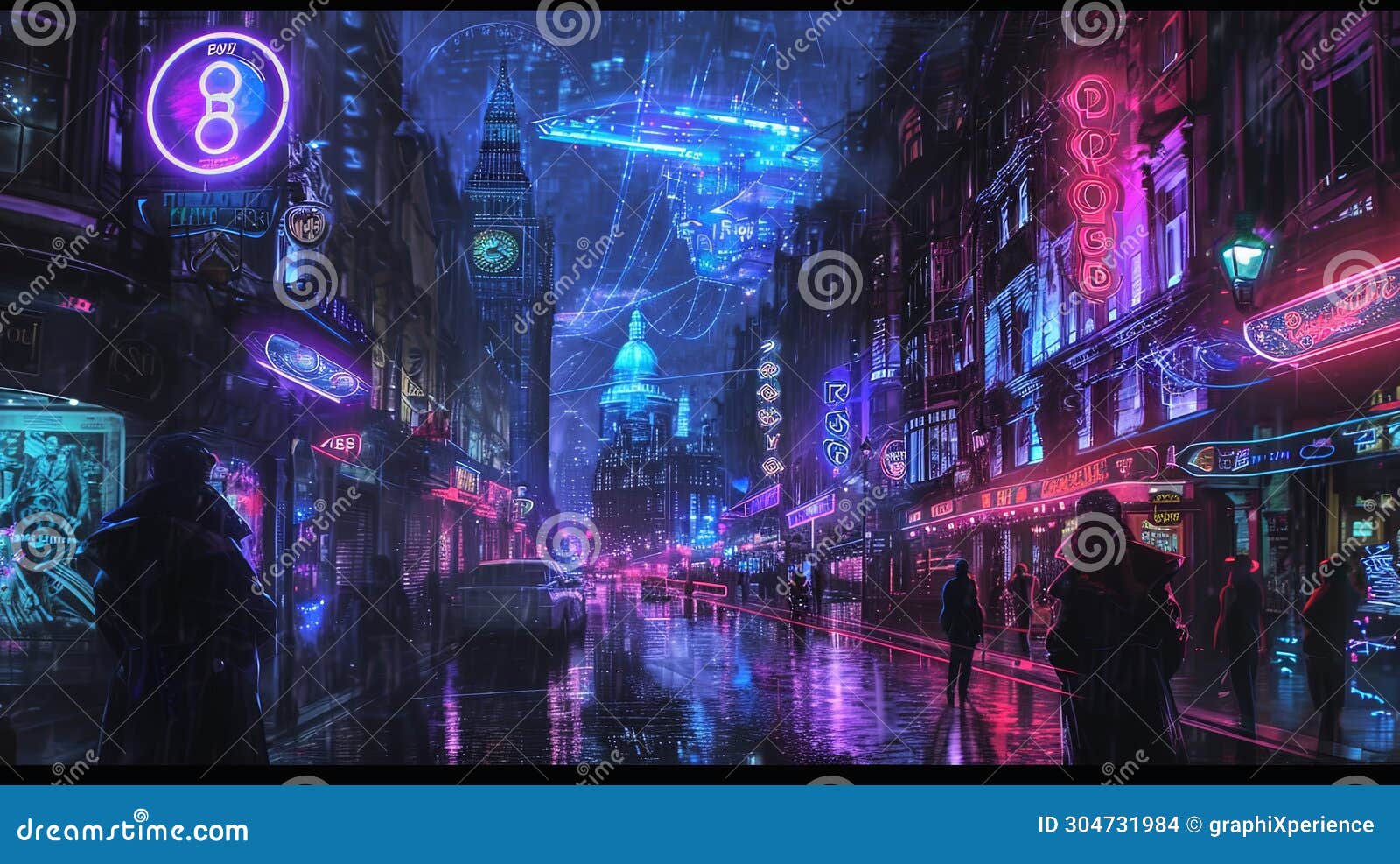 221B Baker Street Reimagined Stock Illustration - Illustration of dark ...