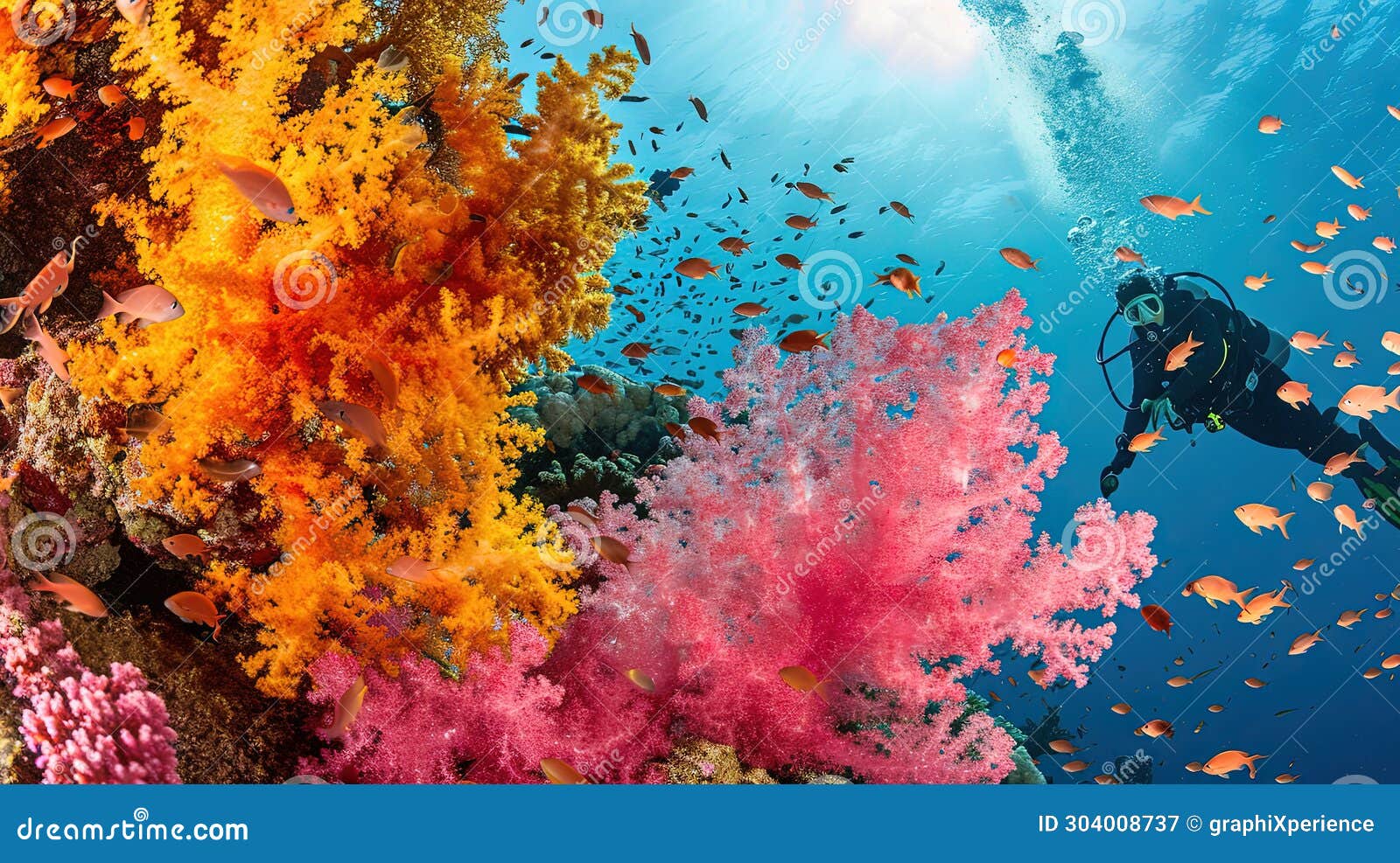 Enchanting Coral Reef Exploration Stock Illustration - Illustration of ...