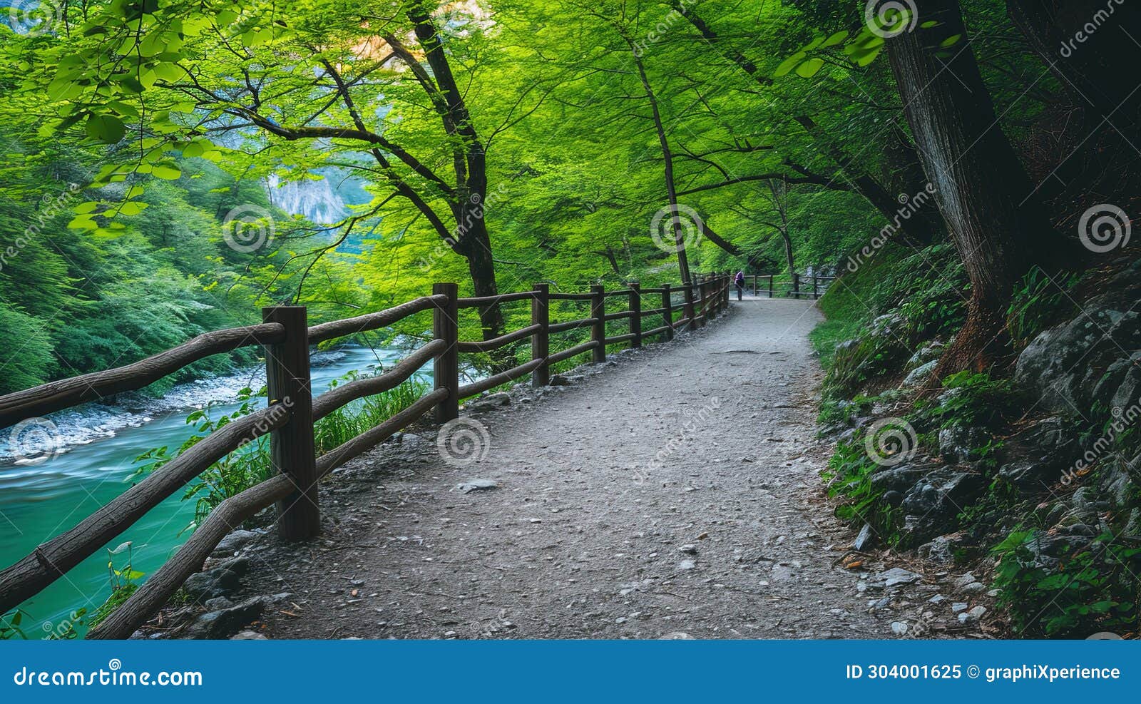 Scenic Hiking Trail To Breathtaking Overlook Stock Illustration ...