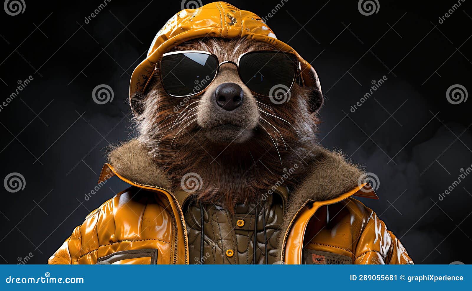 Beaver King of the Mic stock illustration. Illustration of microphone ...