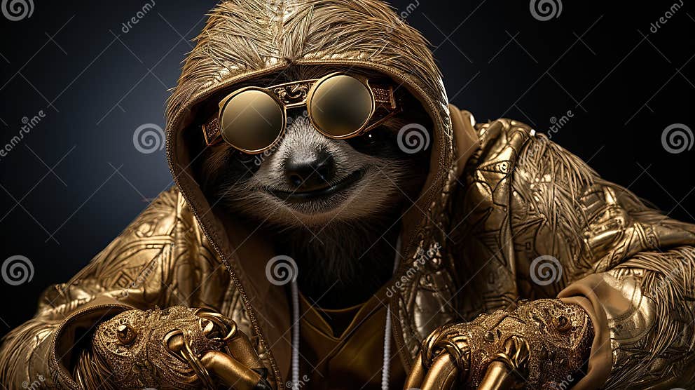 Sloth Hop stock illustration. Illustration of sloth - 289060452