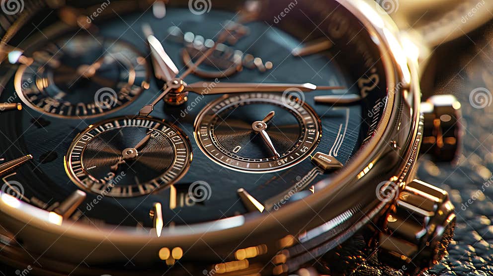 Reflections of Time stock illustration. Illustration of macro - 302253893