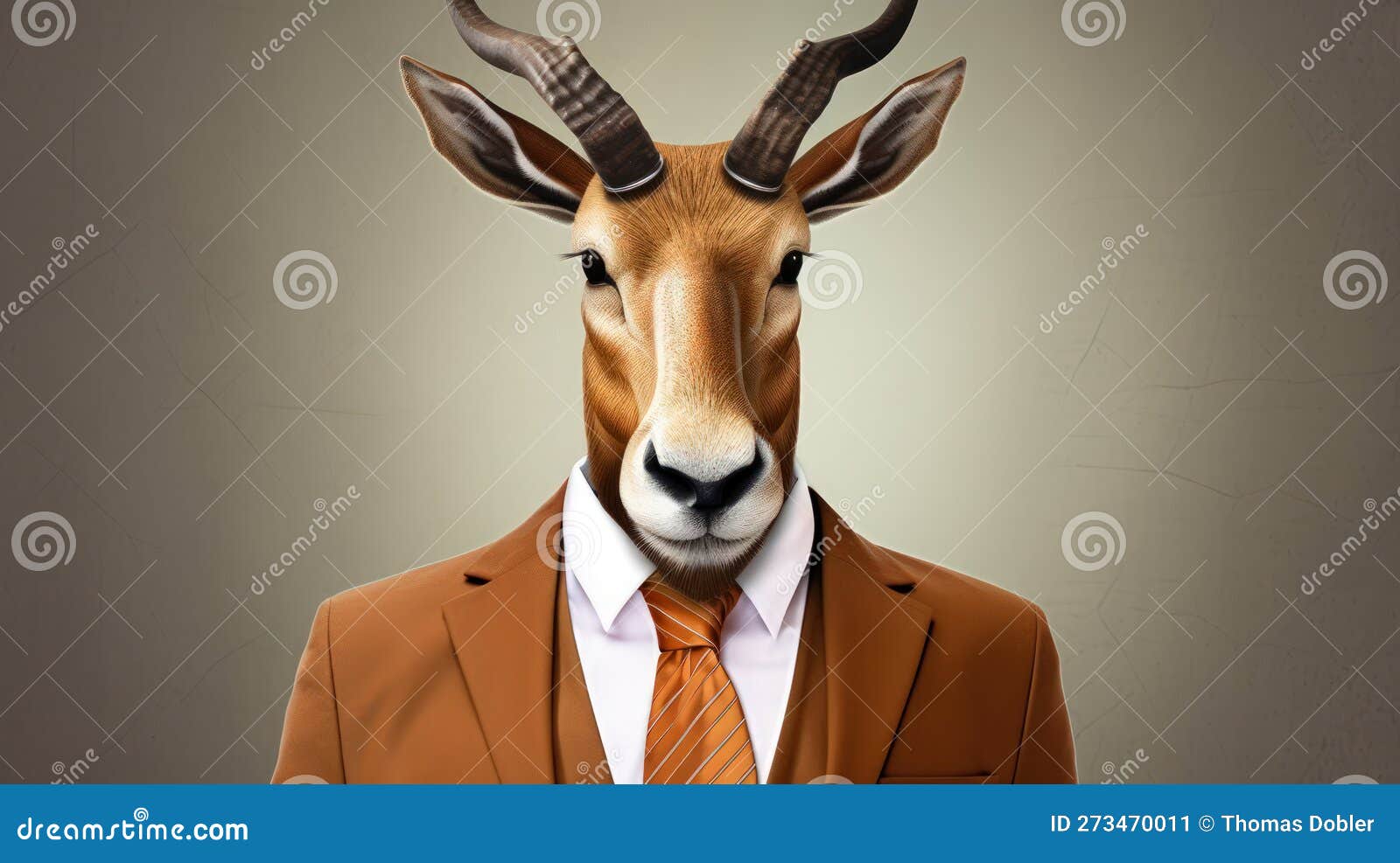 Faun wearing a Suit stock illustration. Illustration of trend - 273470011