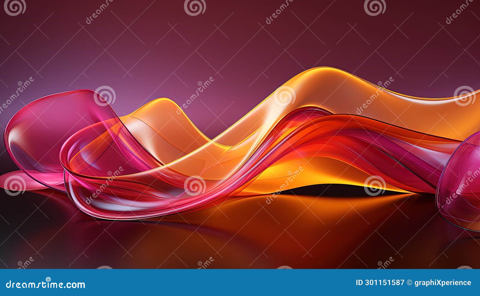 Amber Glow Lines on Black stock illustration. Illustration of design ...