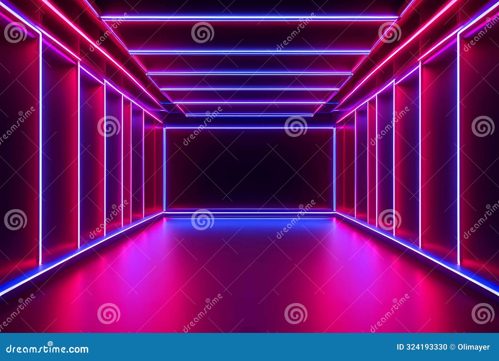 Abstract Psychedelic Background, Neon Lights, Virtual Reality ...