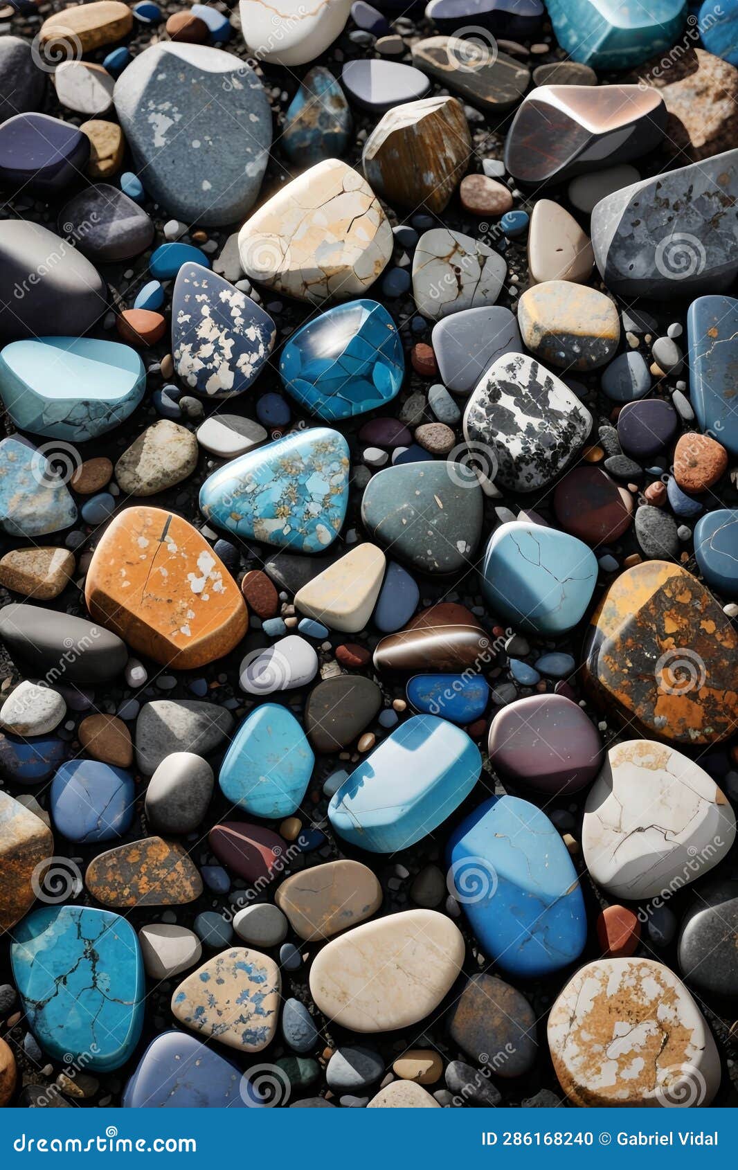 Background with Colored Stones. AI Generated. Stock Illustration ...