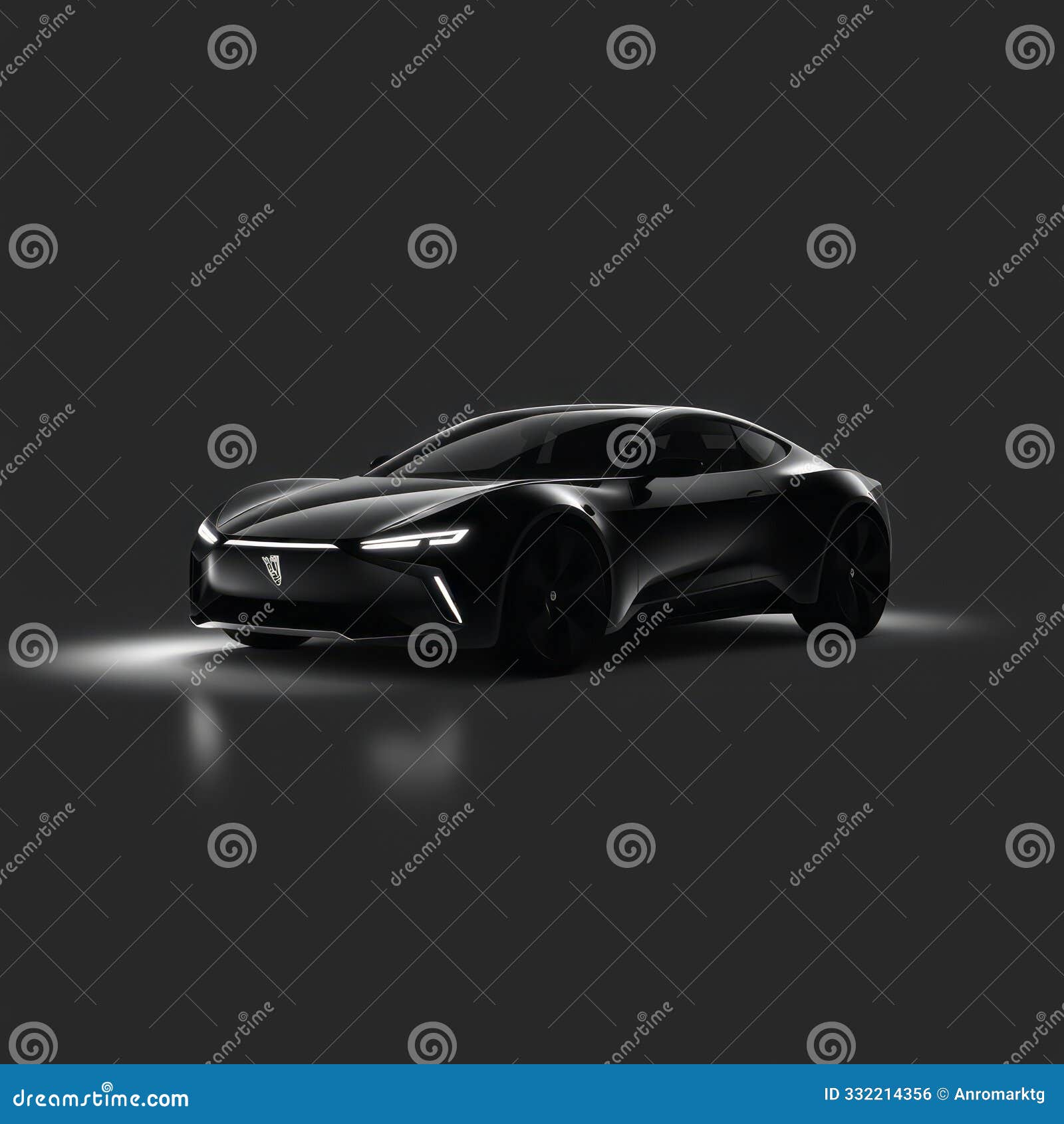 3d Rendering of a Generic Concept Car Car Illustration Stock ...