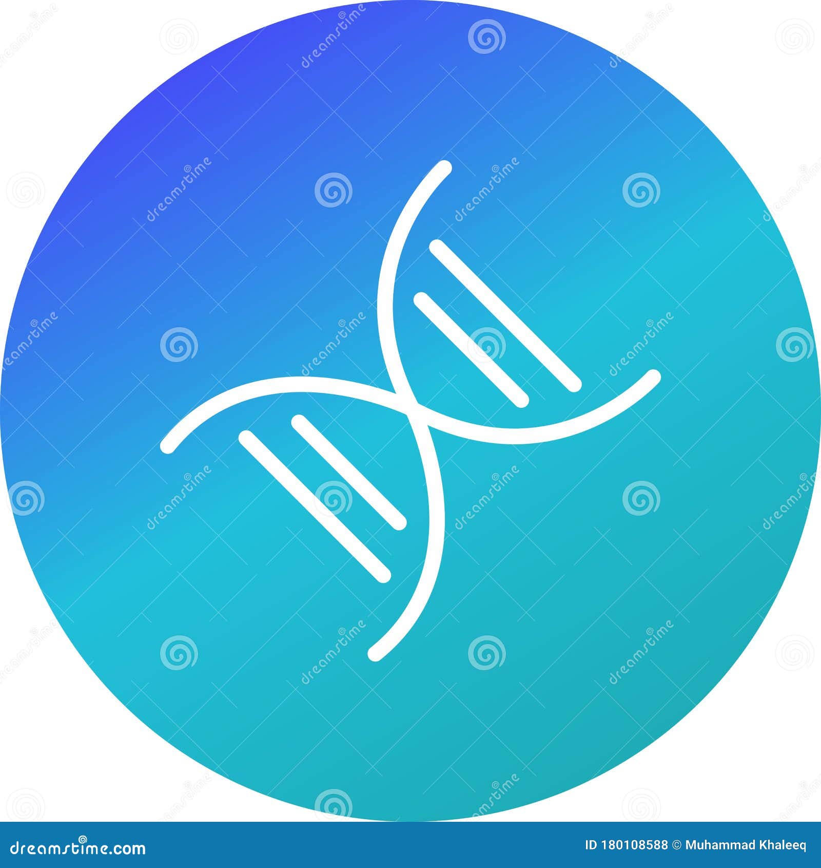 Illustration Genetics Icon for Personal and Commercial Use. Stock ...