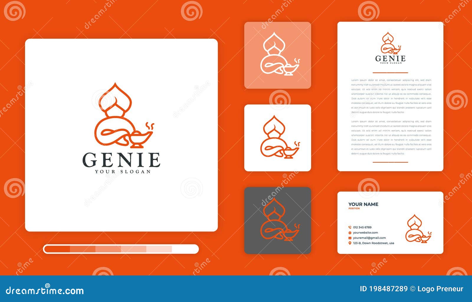 Genie Logo Illustration | CartoonDealer.com #174261328