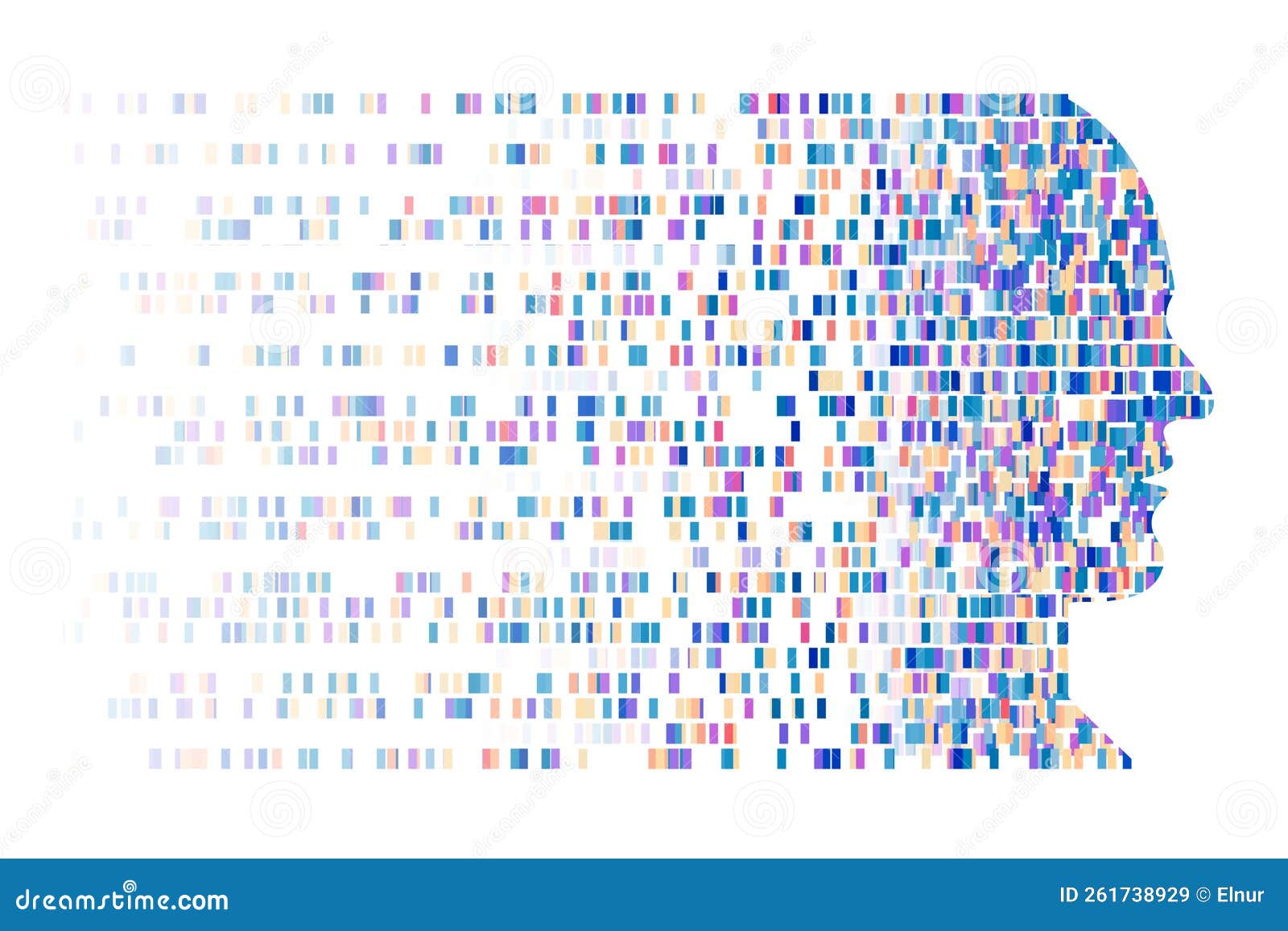 Illustration of Genome Data Code Stock Illustration - Illustration of ...