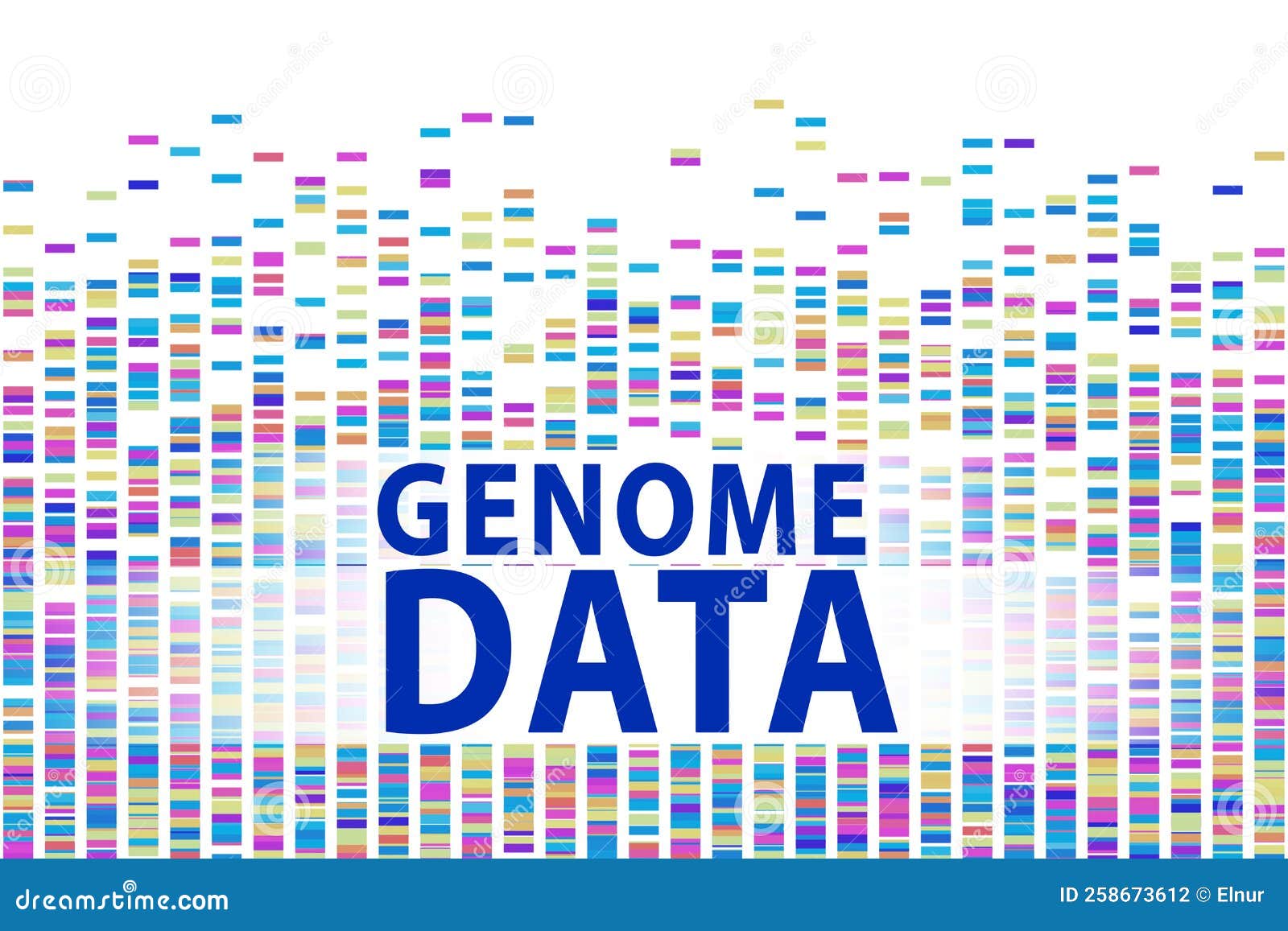 Illustration of Genome Data Code Stock Illustration - Illustration of ...
