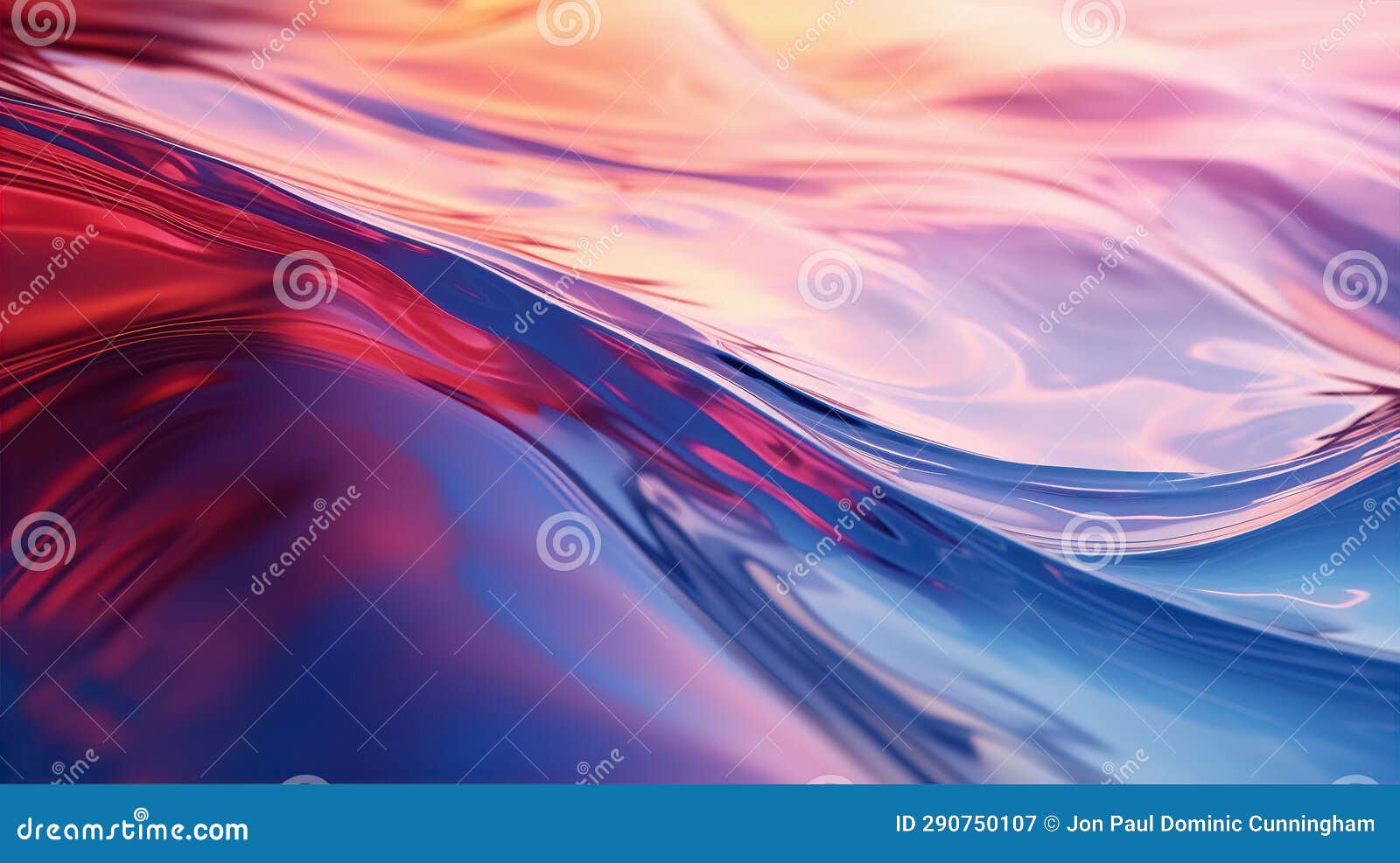 Water Surface Gentle Rippling Waves Pattern Evening Sunset Light ...