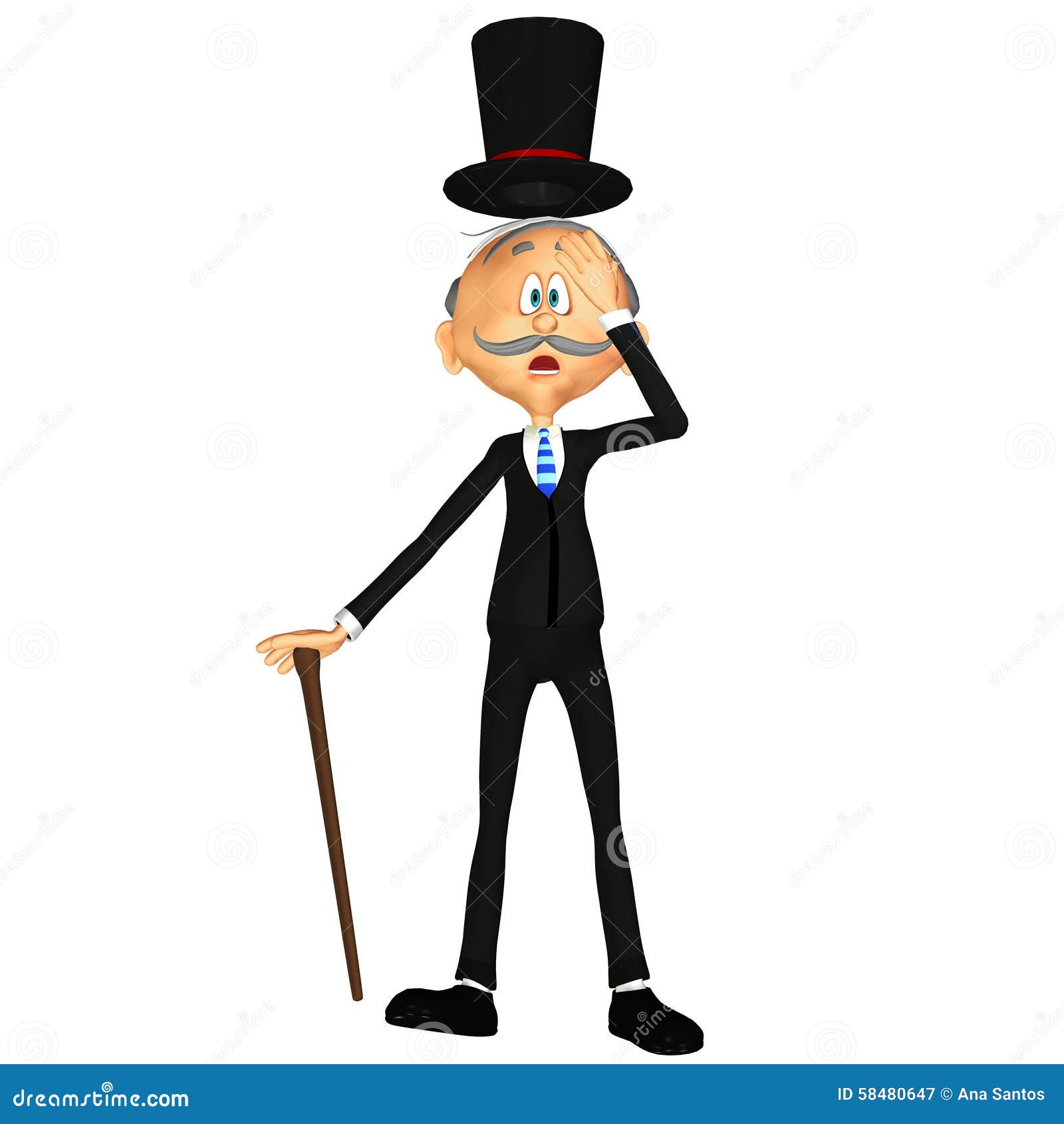 Illustration of a Gentleman Stock Illustration - Illustration of ...