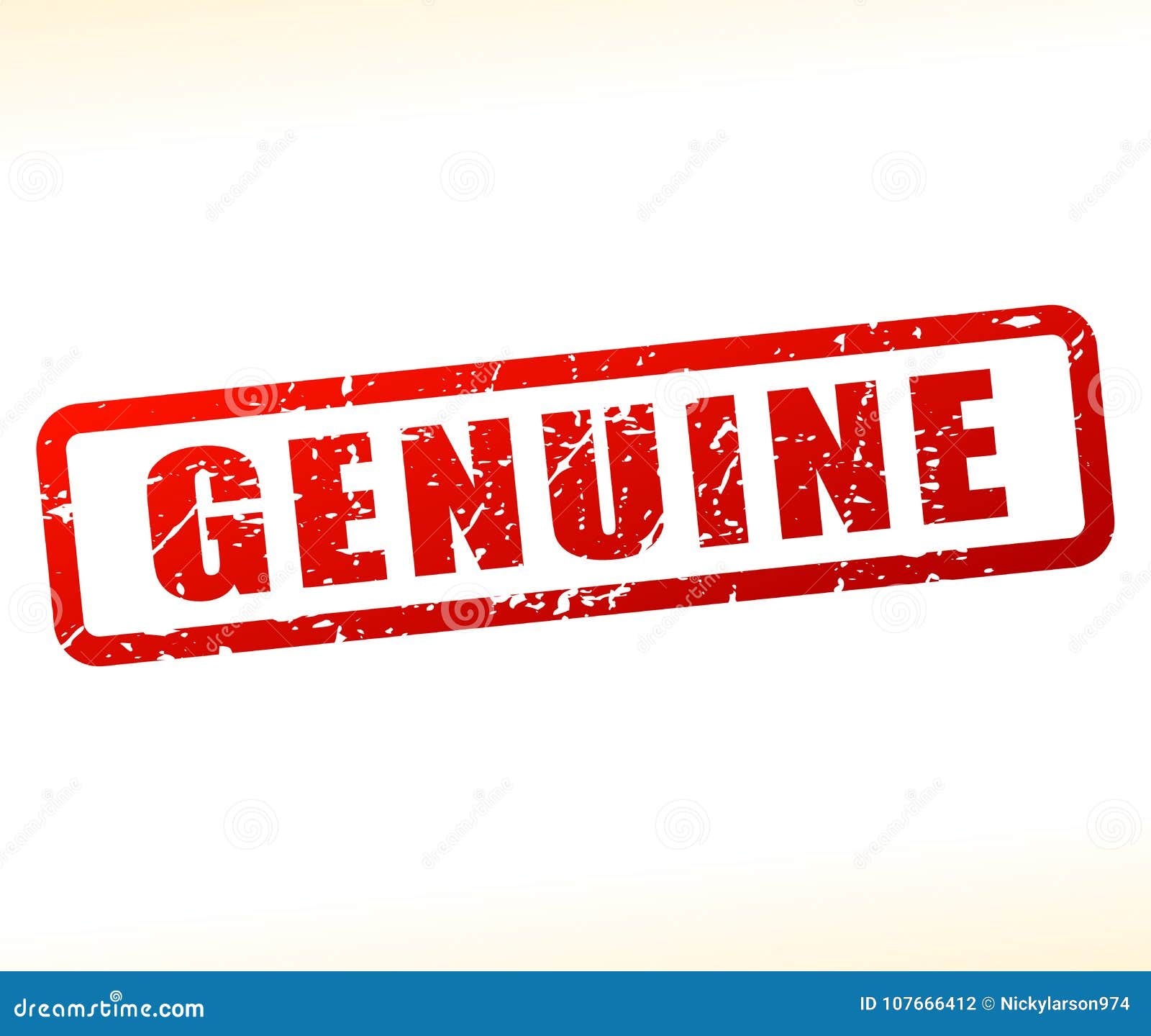 Genuine Stamp Cartoon Vector | CartoonDealer.com #105773401