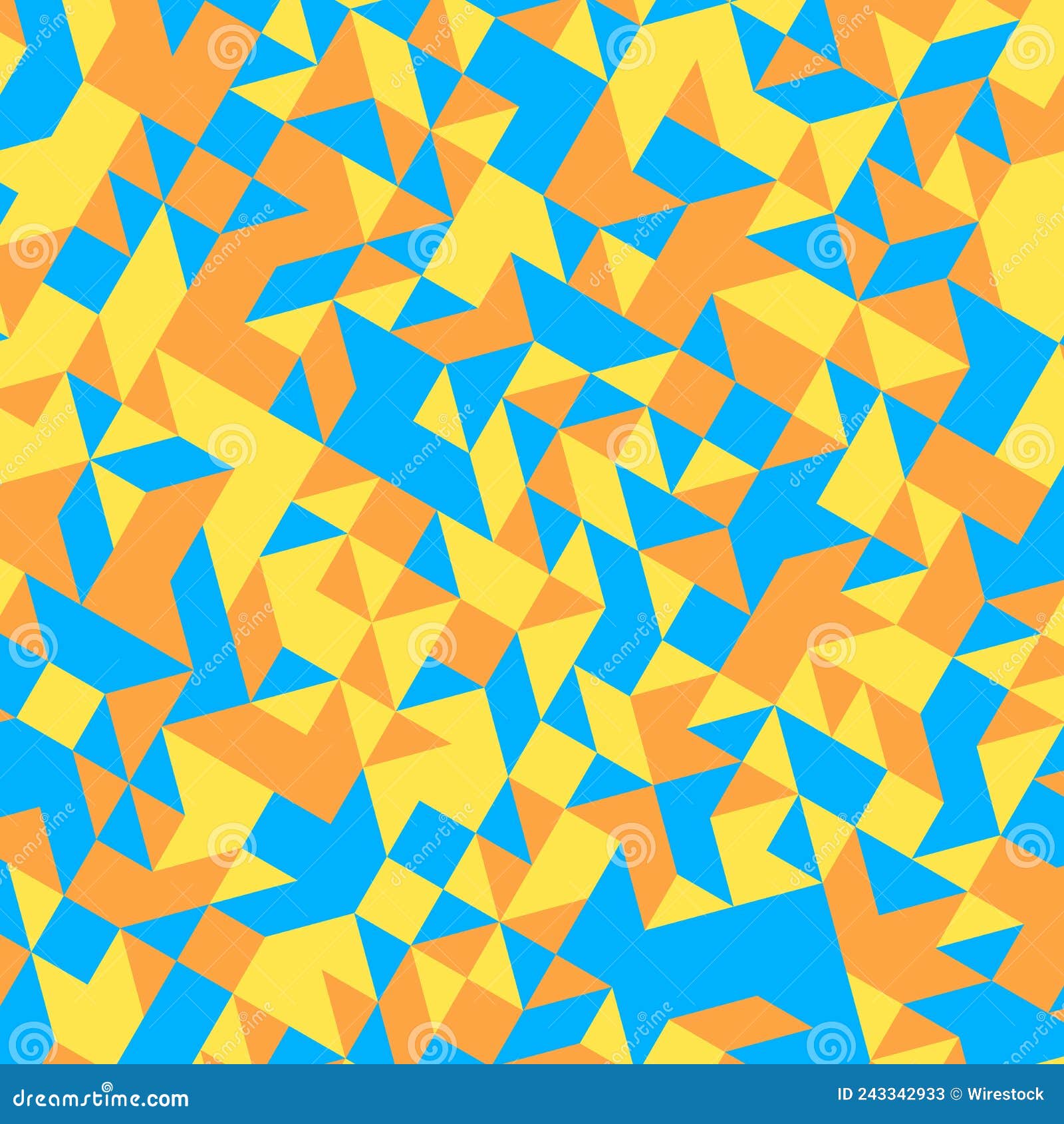 Illustration of Geometric Mosaic Pattern with Colorful Gradient ...